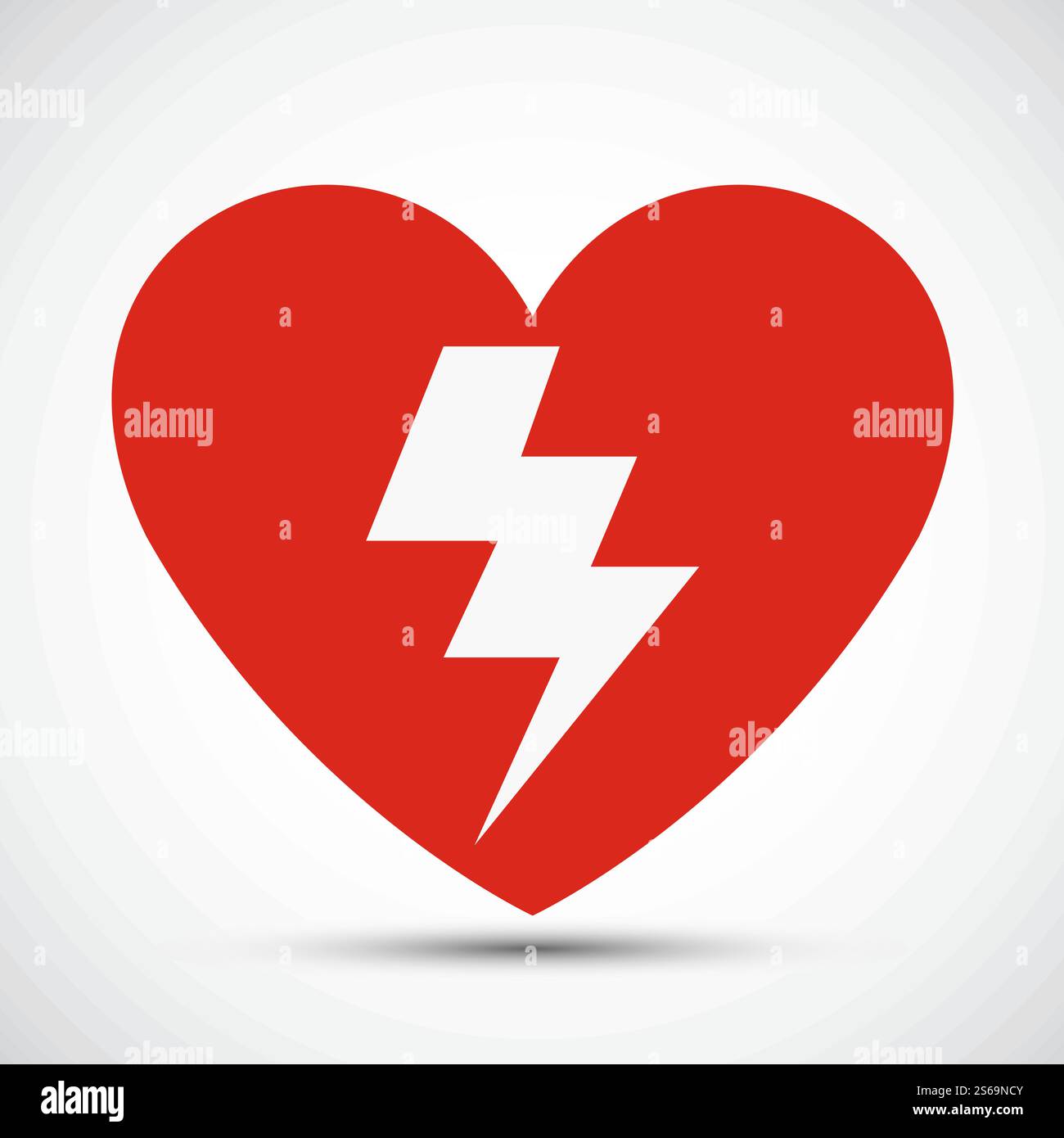 Aed heart red icon Symbol Sign Isolate on White Background,Vector ...