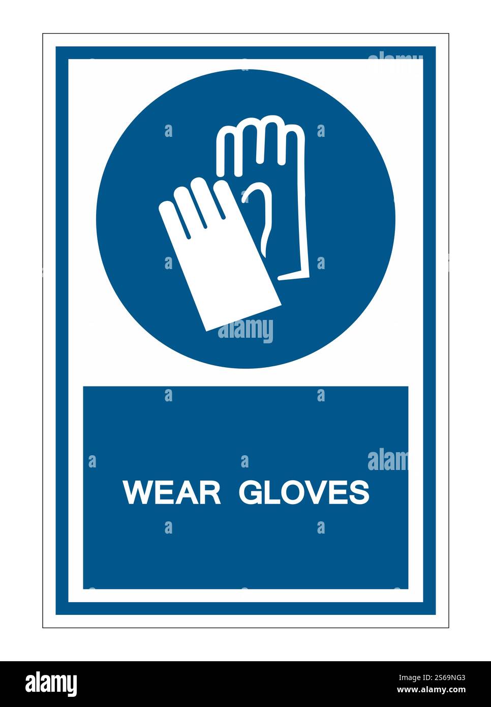 Wear Gloves Symbol Sign Isolate on White Background,Vector Illustration ...