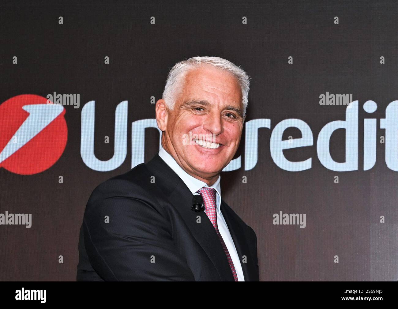 Milan, Italy UniCredit and Ferrari a new partnership during the presentation conference with the ...