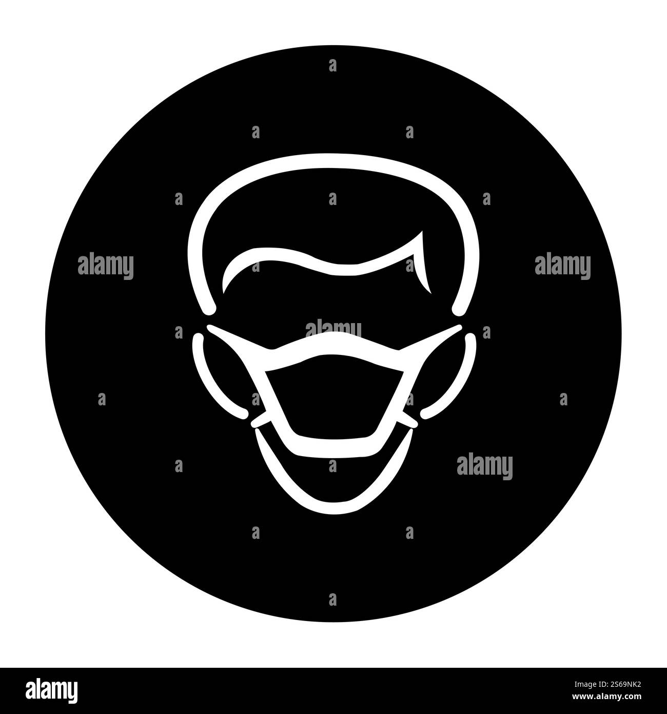 PPE Icon.Wear Mask Symbol Sign Isolate On White Background,Vector ...