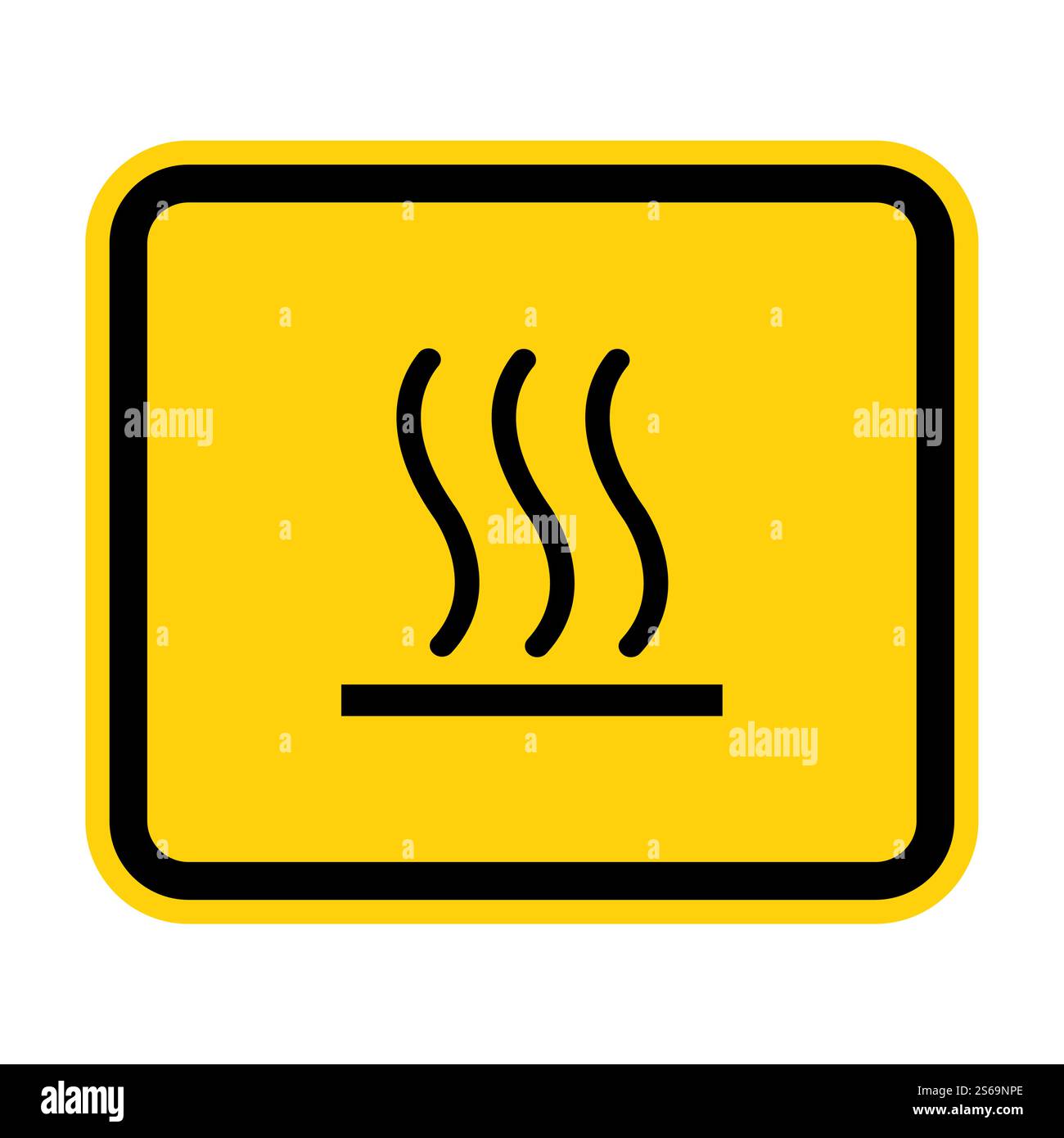 Beware Hot Symbol Sign Isolate On White Background,Vector Illustration ...