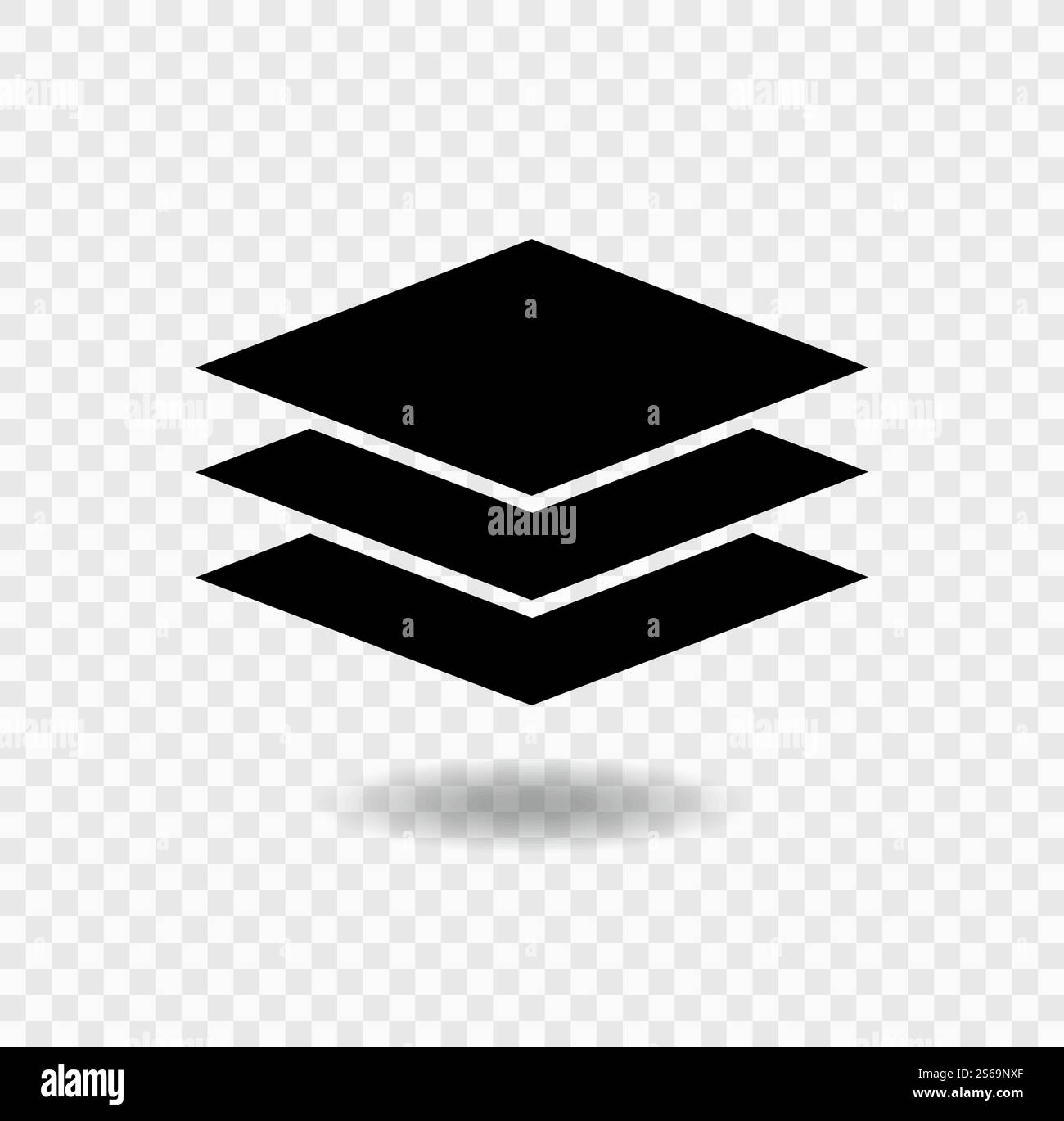 Layers Icon Symbol Sign Isolate On transparent Background,Vector ...