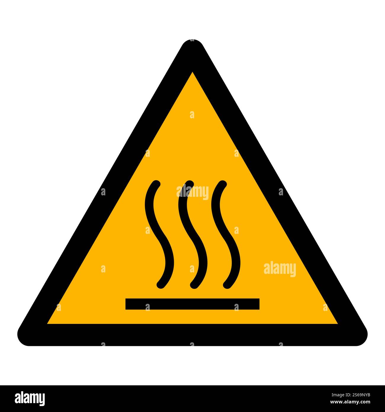 Beware Hot Symbol Sign Isolate On White Background,Vector Illustration ...