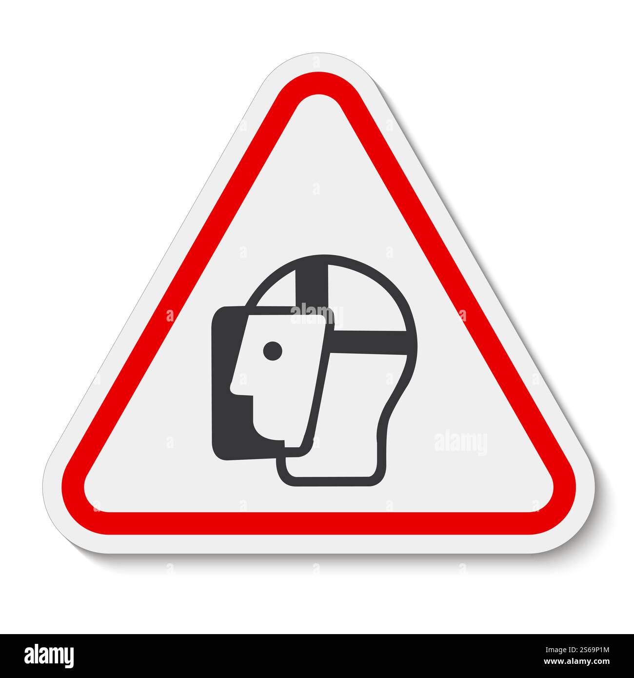 Symbol Face Shield Must Be Worn Sign Isolate On White Background,Vector ...