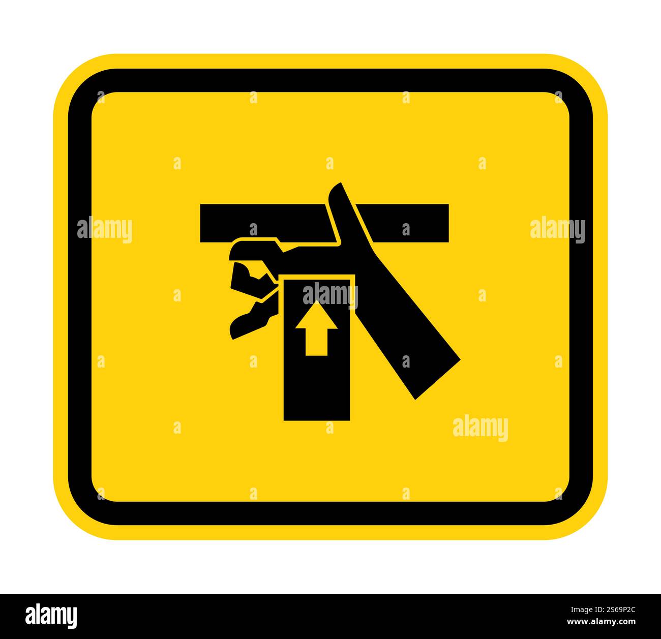 Hand Crush Force From Below Symbol Sign, Vector Illustration, Isolate ...
