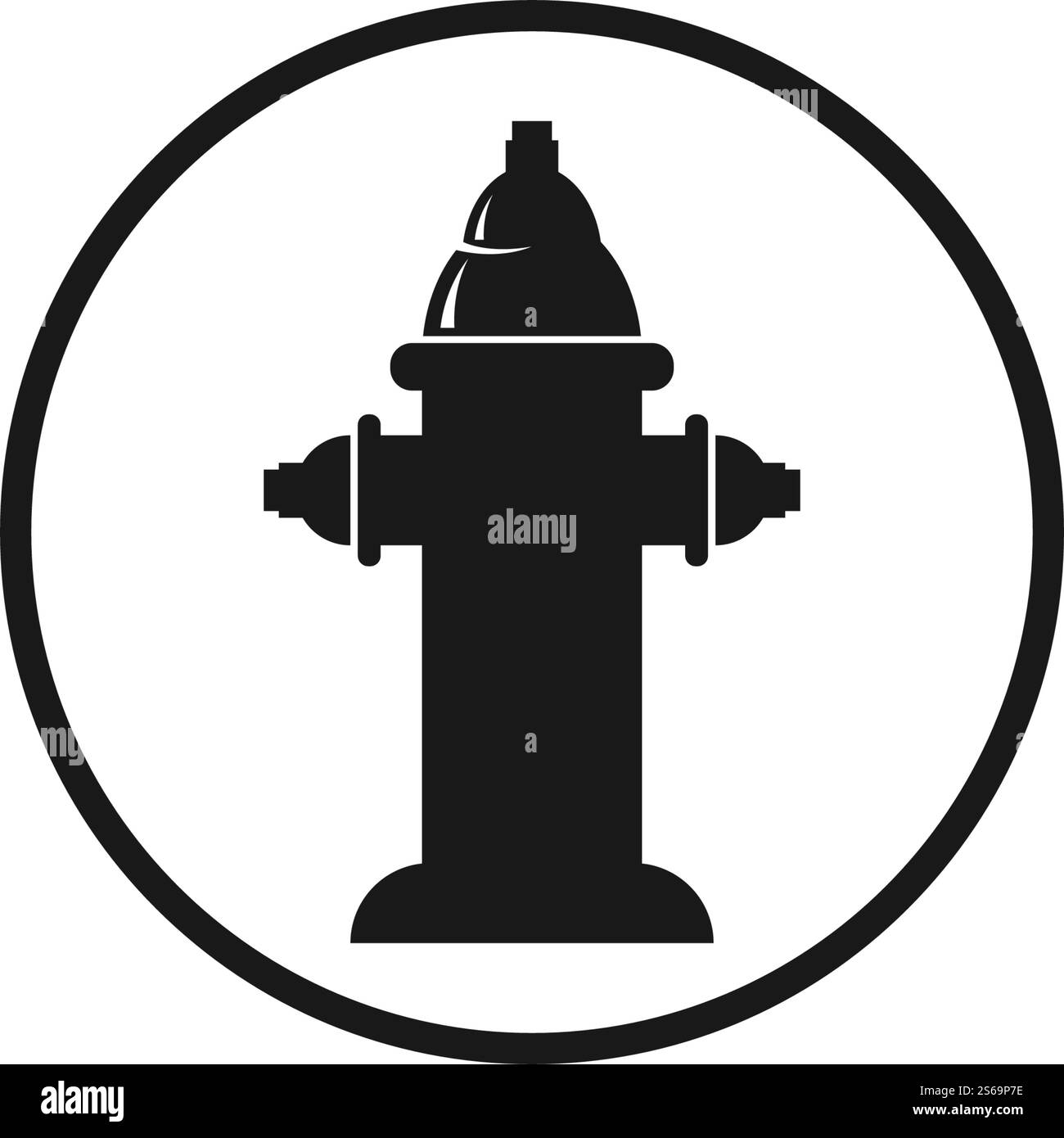 Fire hydrant logo and icon vector flat design Stock Vector Image & Art ...