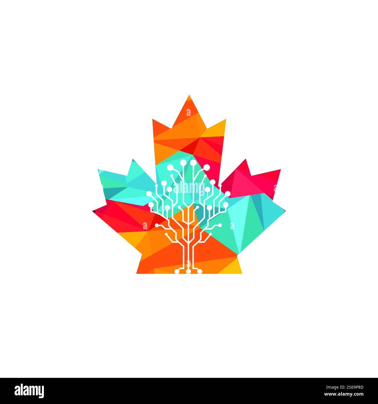 Canada tech vector logo design. Digital media vector logo template ...