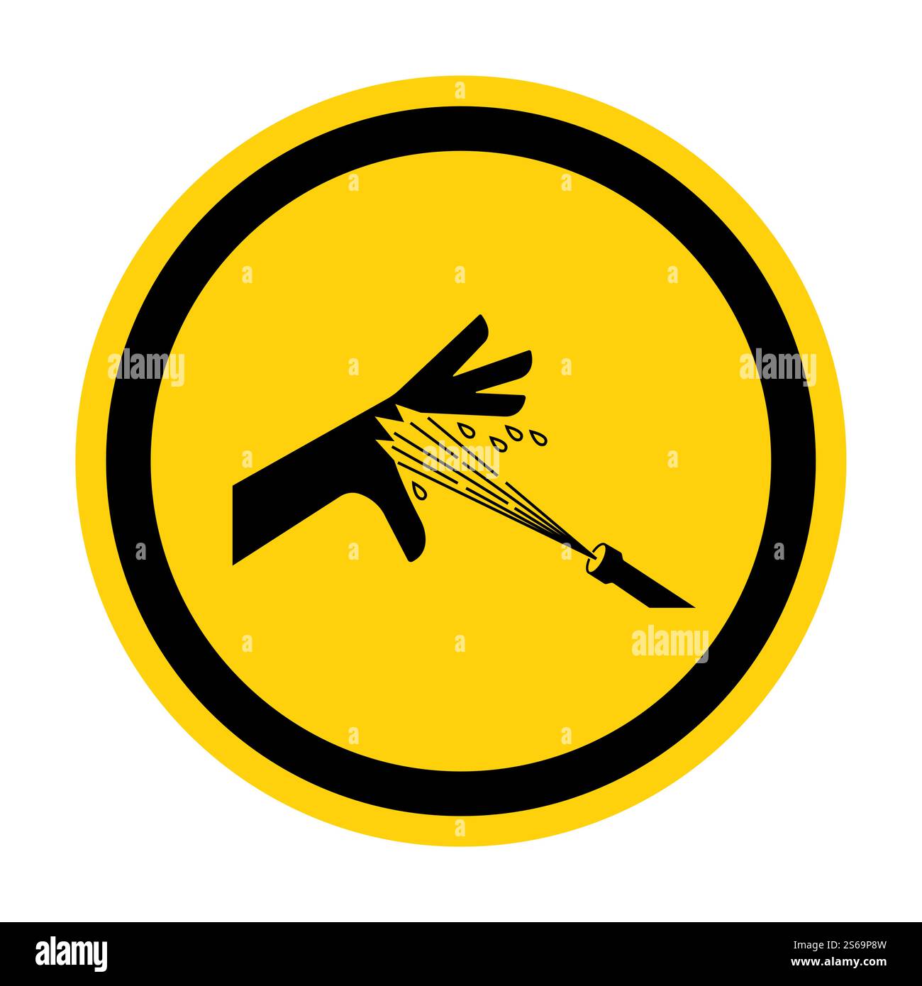 Skin Puncture Pressurized Water Jet Symbol Sign Isolate On White ...