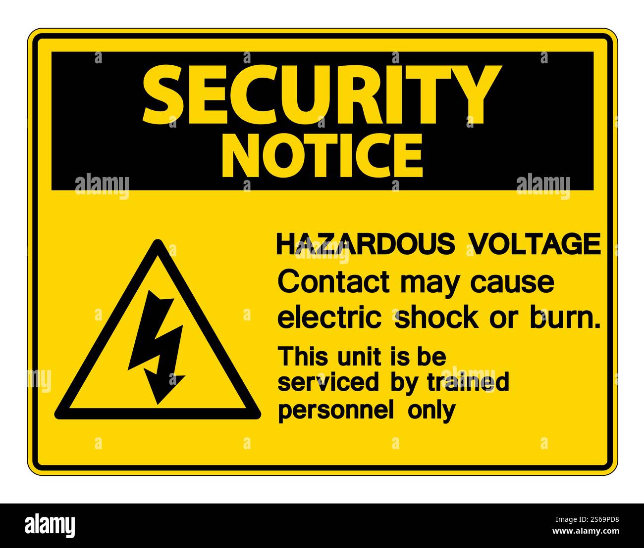 Security Notice Hazardous Voltage Contact May Cause Electric Shock Or ...