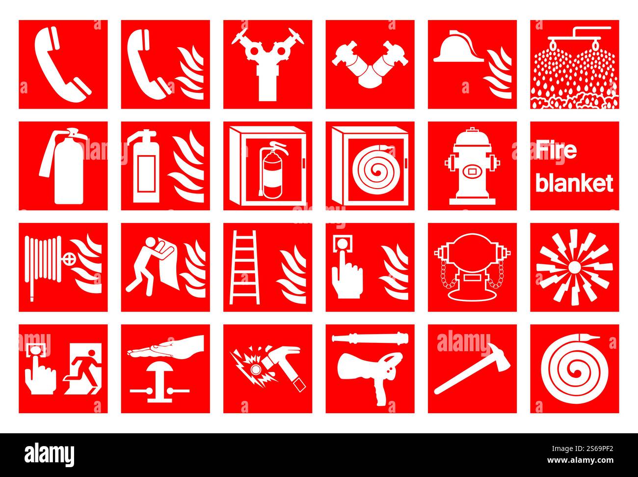 Symbol Emergency Fire Alarm Sign Isolate On White Background,Vector ...