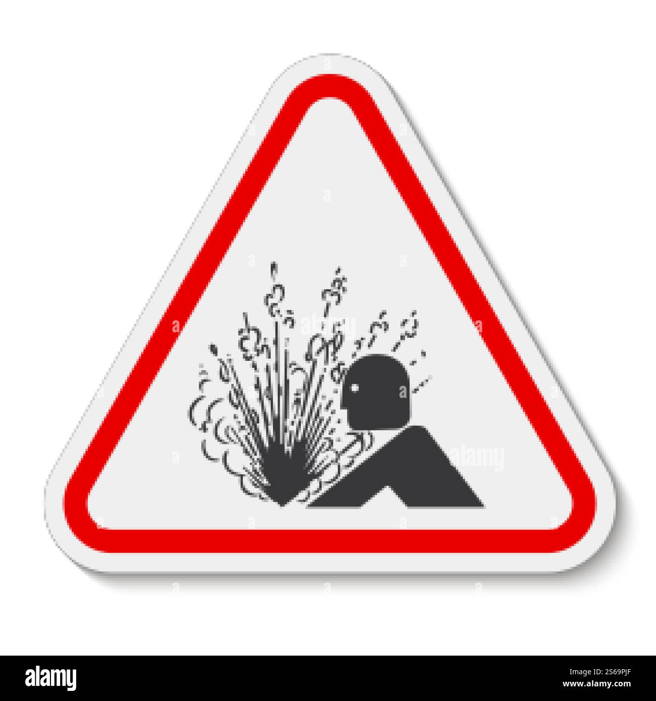 Explosion Release Of Pressure Symbol Sign Isolate on White Background ...