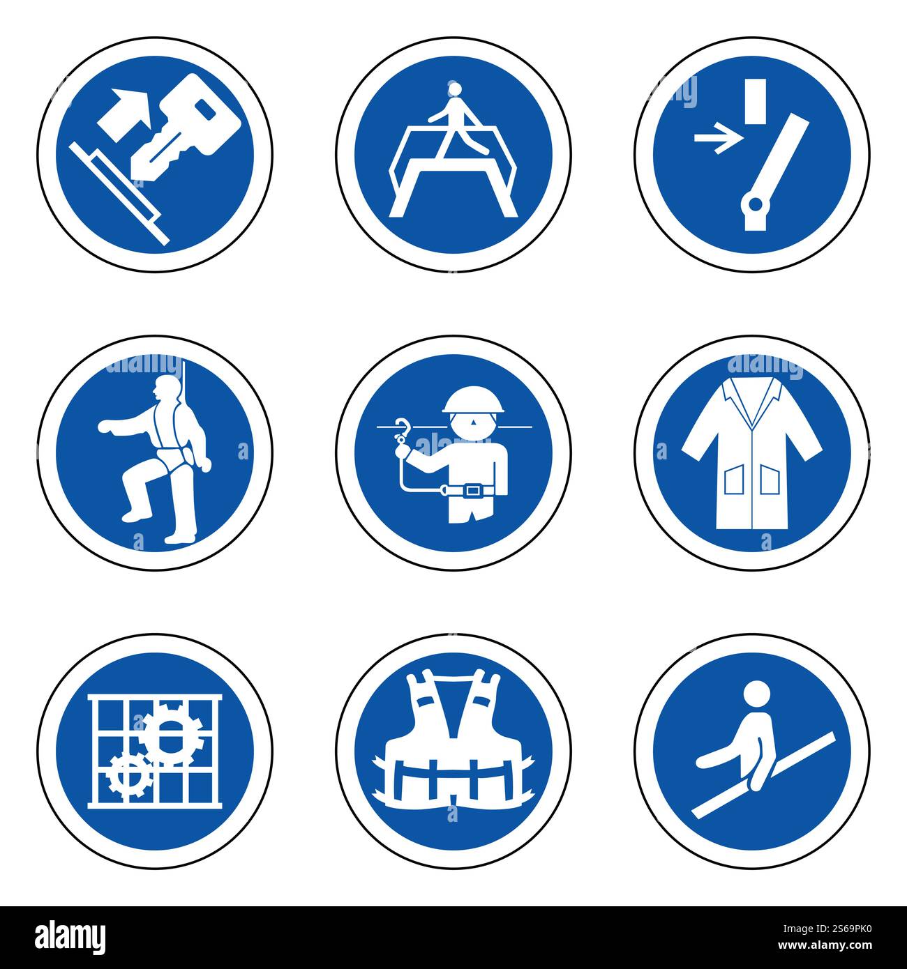 Required Personal Protective Equipment (PPE) Symbol,Safety Icon Isolate ...