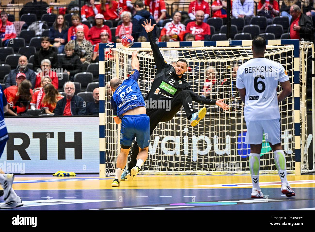 Herning, Denmark. 16th Jan, 2025. Jeremi Pirani of Italy Nationalteam ...