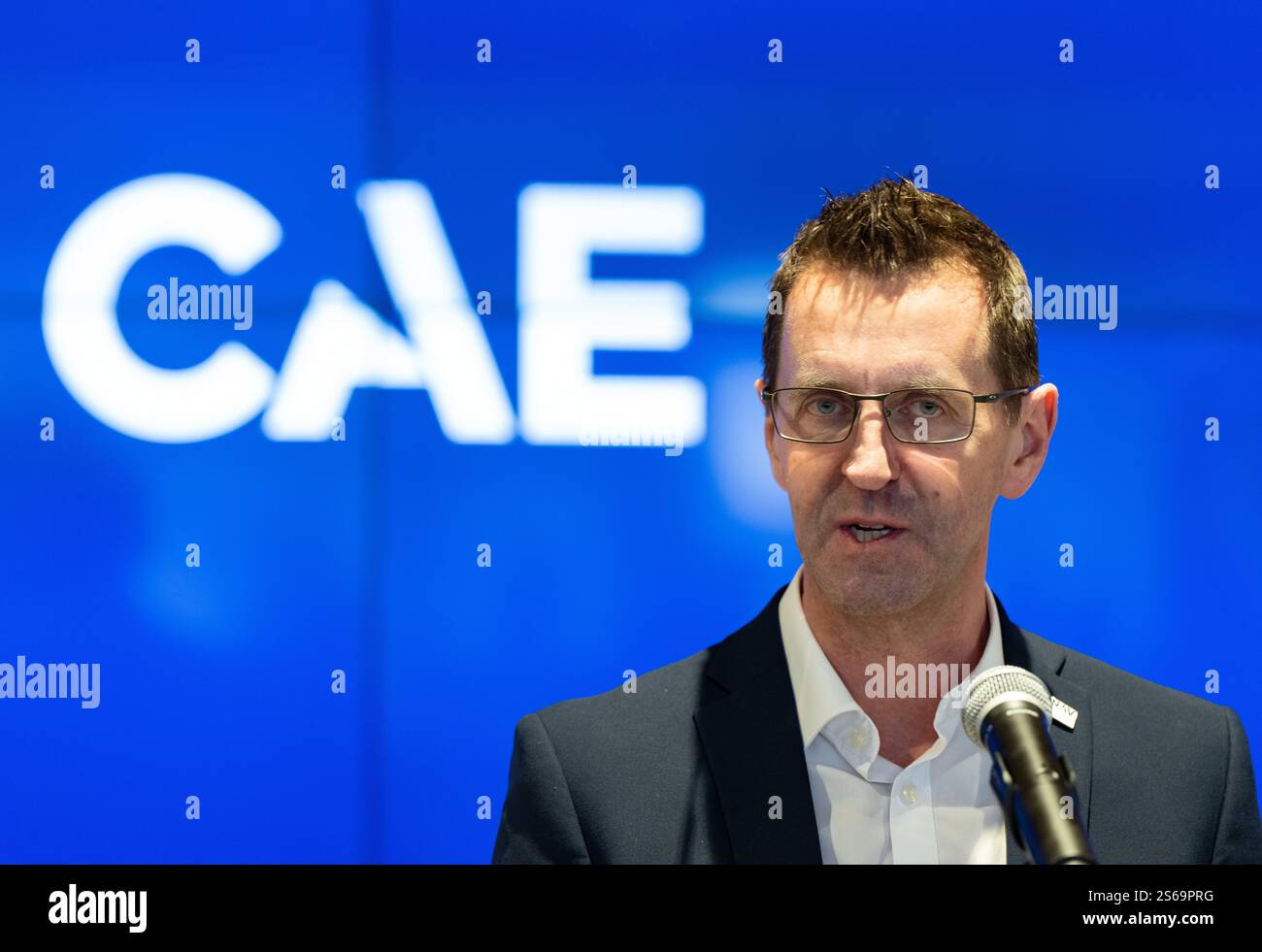 Montreal, Canada. 16th Jan, 2025. Nav Canada President and CEO Mark ...