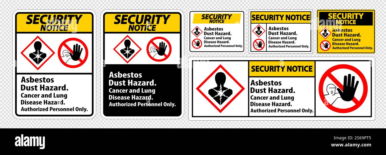 Security Notice Label Disease Hazard, Authorized Personnel Only Isolate ...