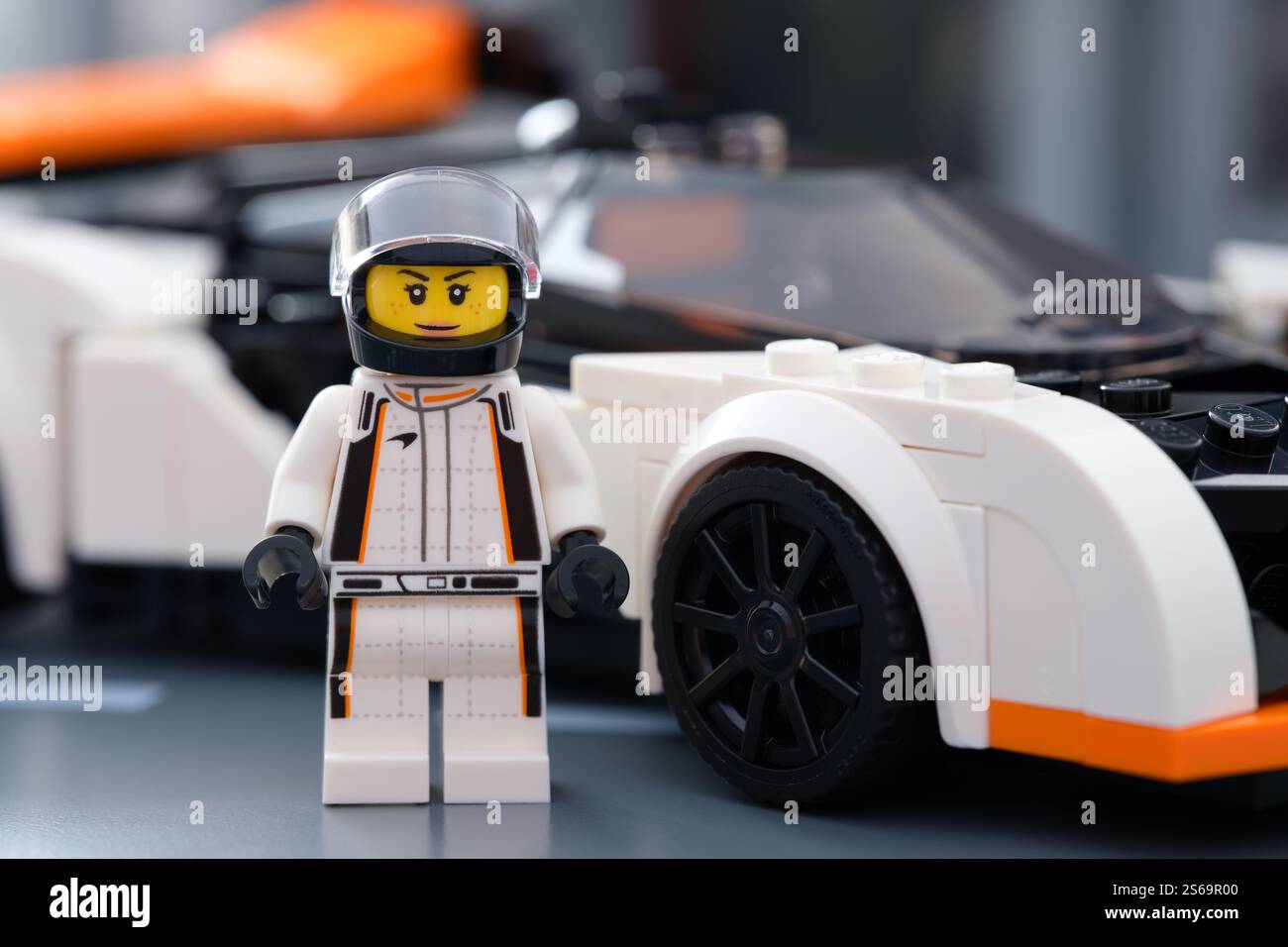 Tambov, Russian Federation - January 04, 2025 Lego McLaren Solus GT ...