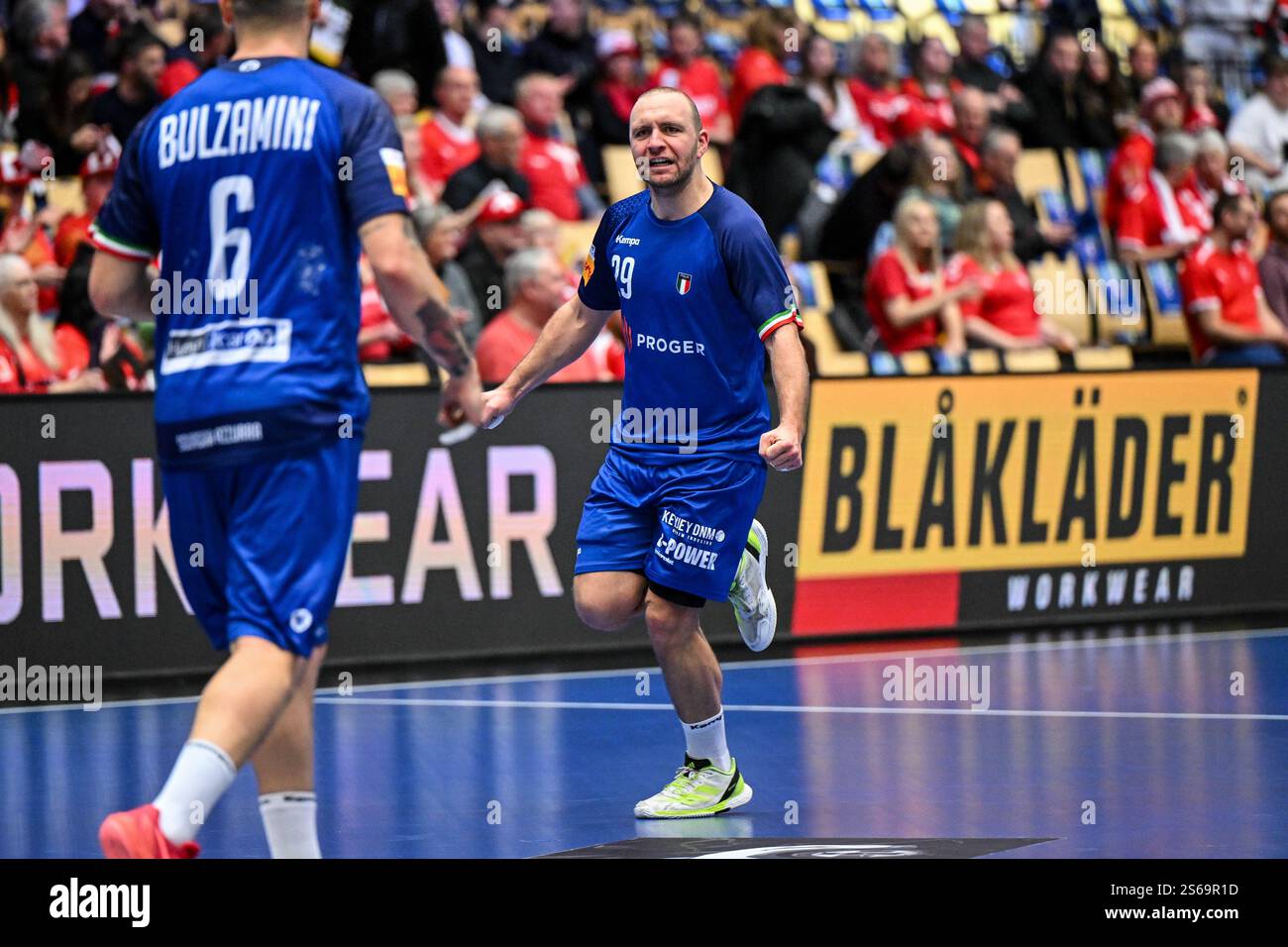 Herning, Denmark. 16th Jan, 2025. Jeremi Pirani of Italy Nationalteam ...