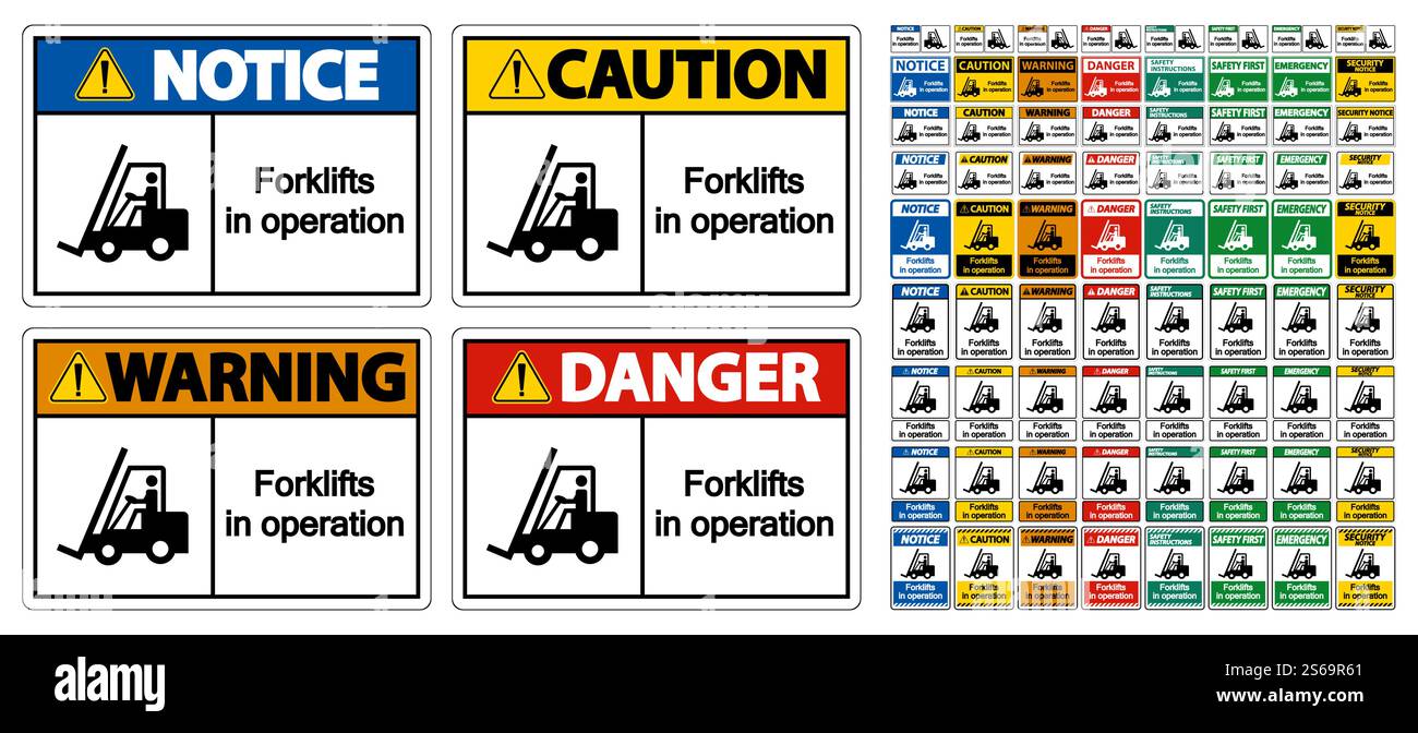 forklifts in operation Symbol Sign Isolate on transparent Background ...