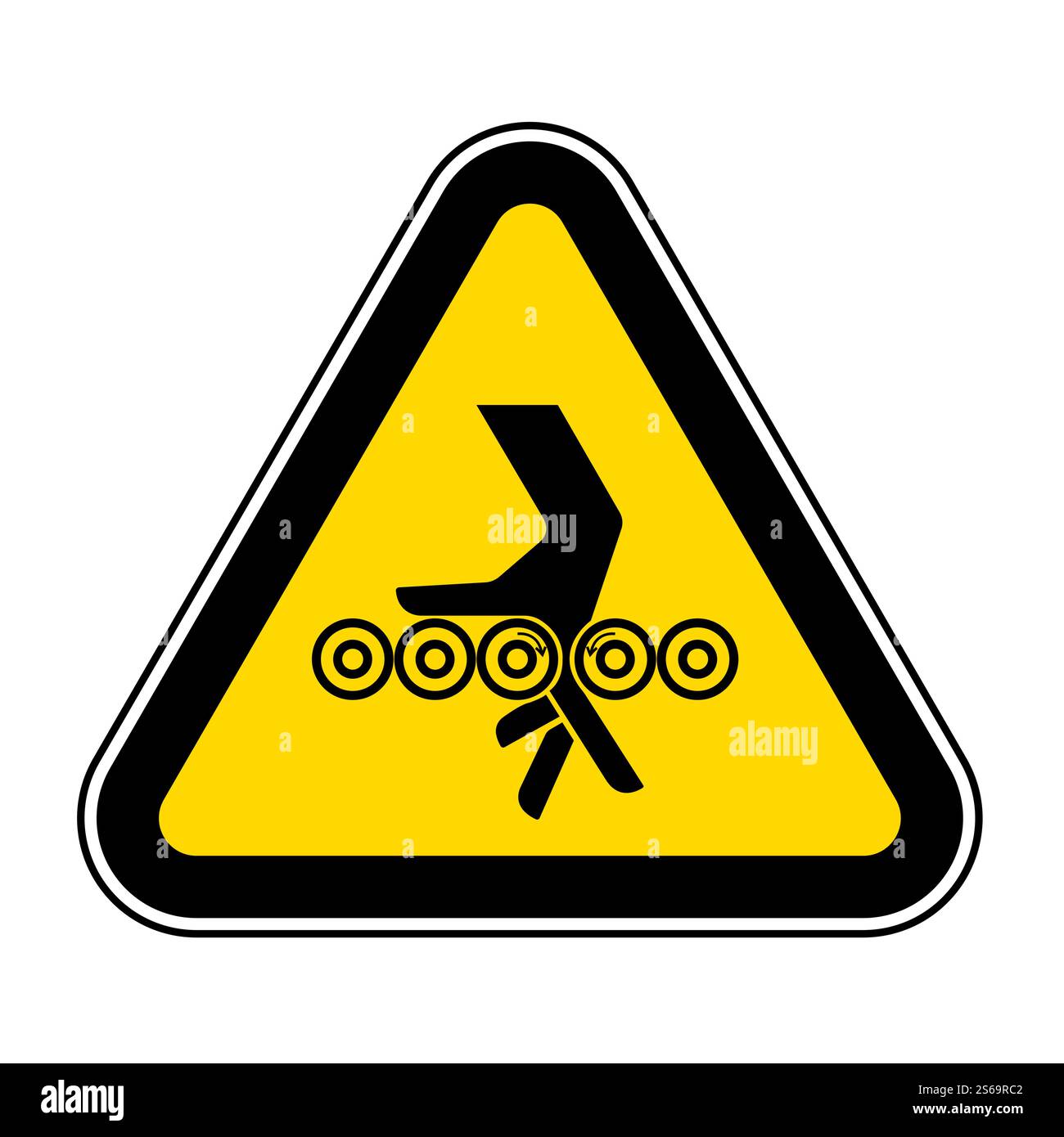 Hand Entanglement Rollers Symbol Sign, Vector Illustration, Isolate On ...