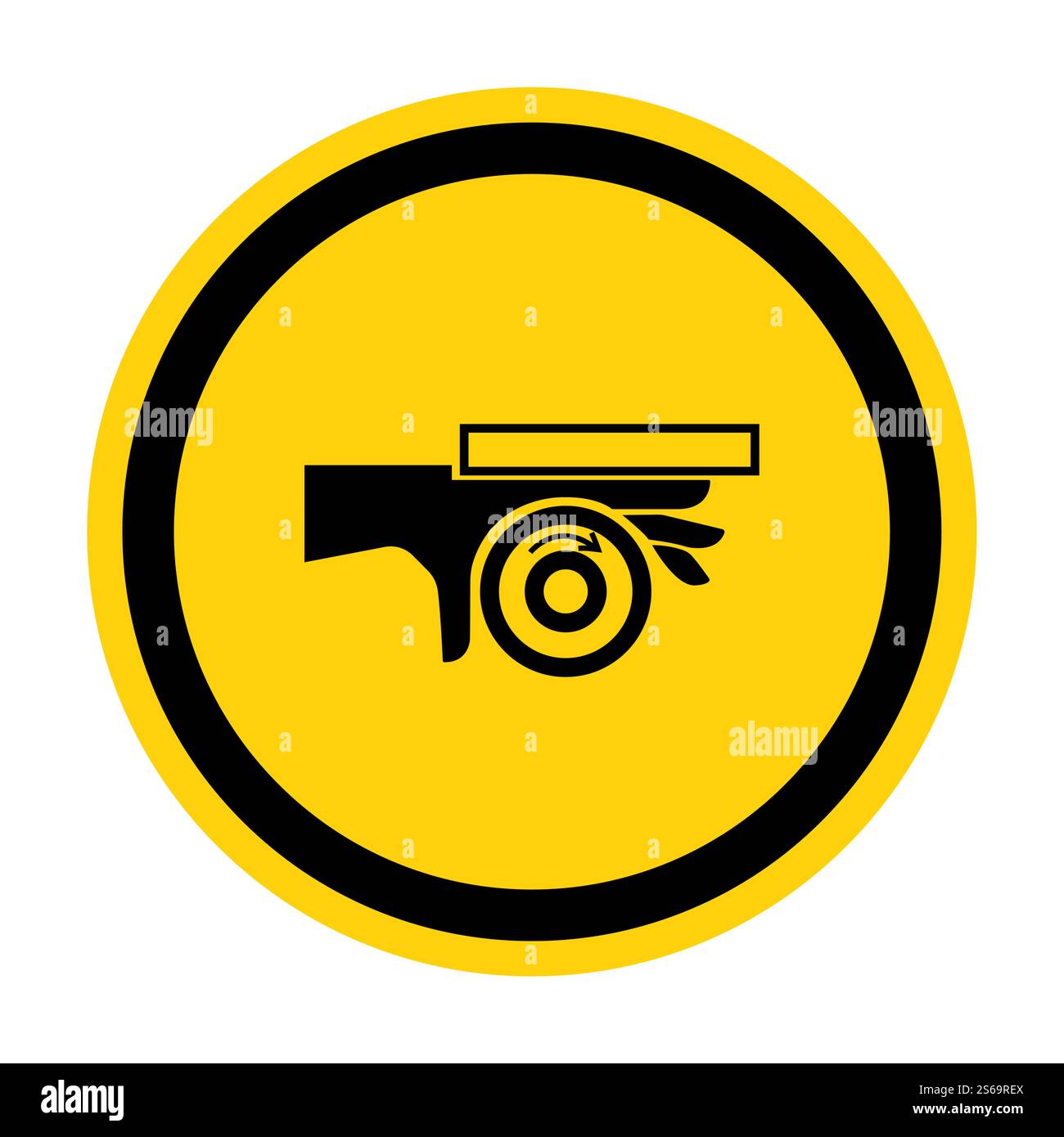 Hand Crush Roller Pinch Point Symbol Sign, Vector Illustration, Isolate ...