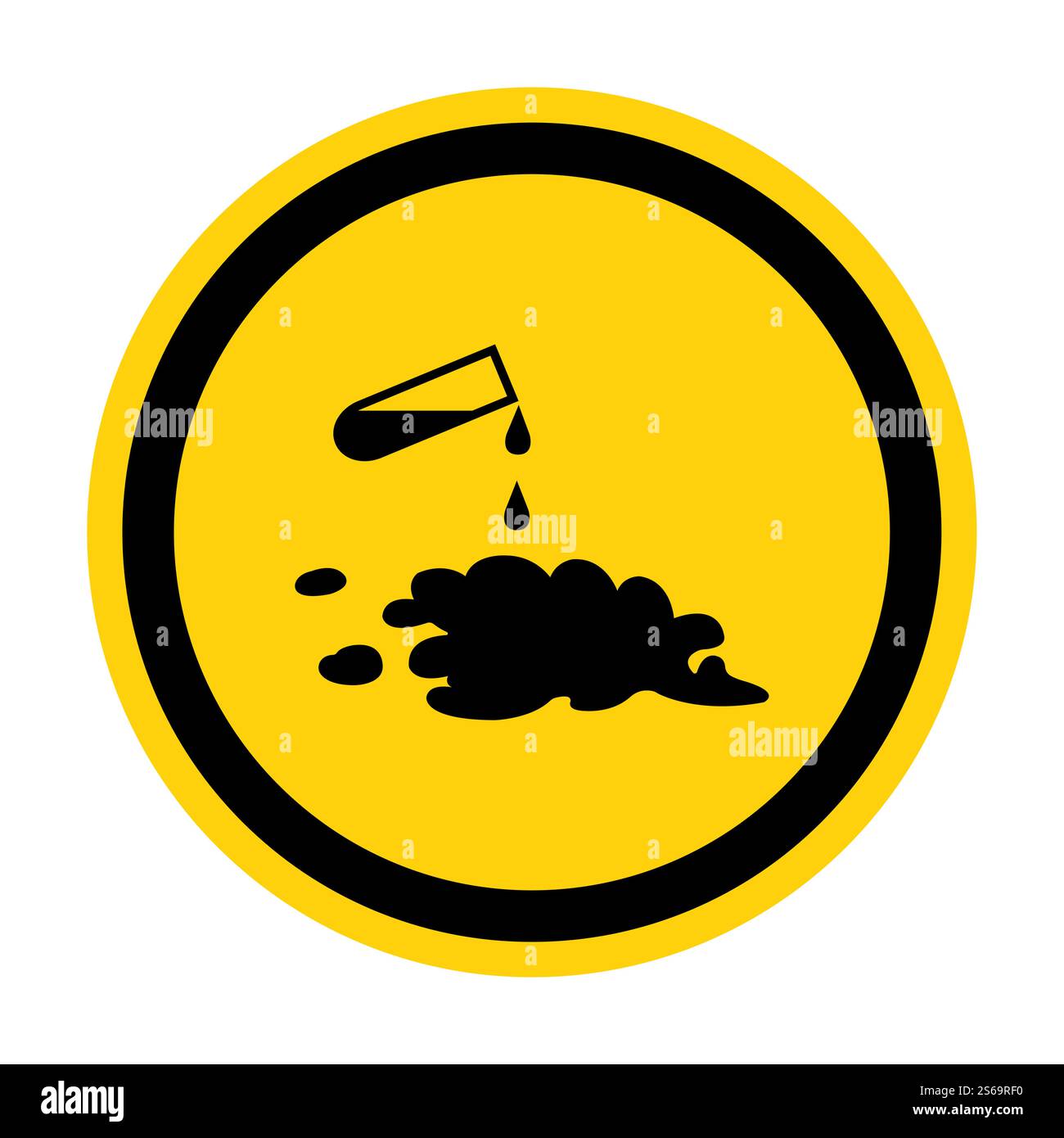 Beware Chemical Spill Symbol Sign Isolate On White Background,Vector ...