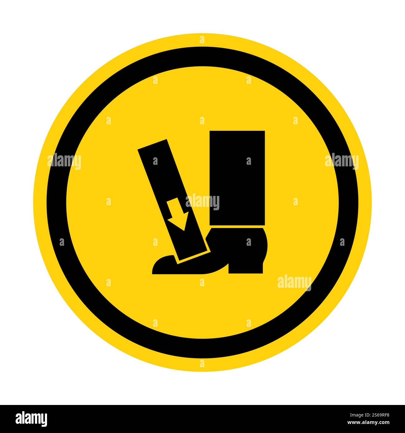 Foot Crush Force From Above Symbol Sign, Vector Illustration, Isolate ...