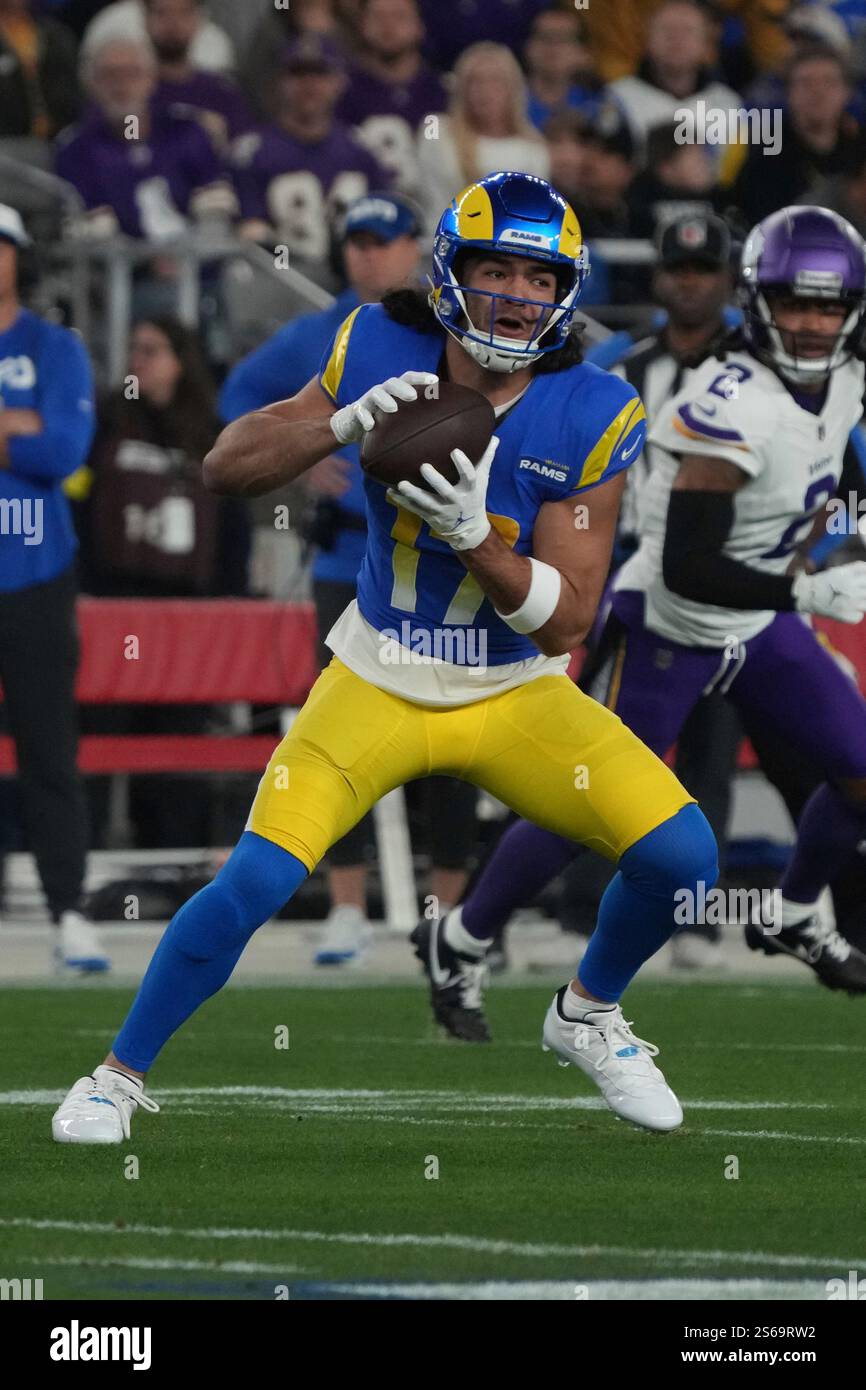Los Angeles Rams wide receiver Puka Nacua (17) against the Minnesota ...