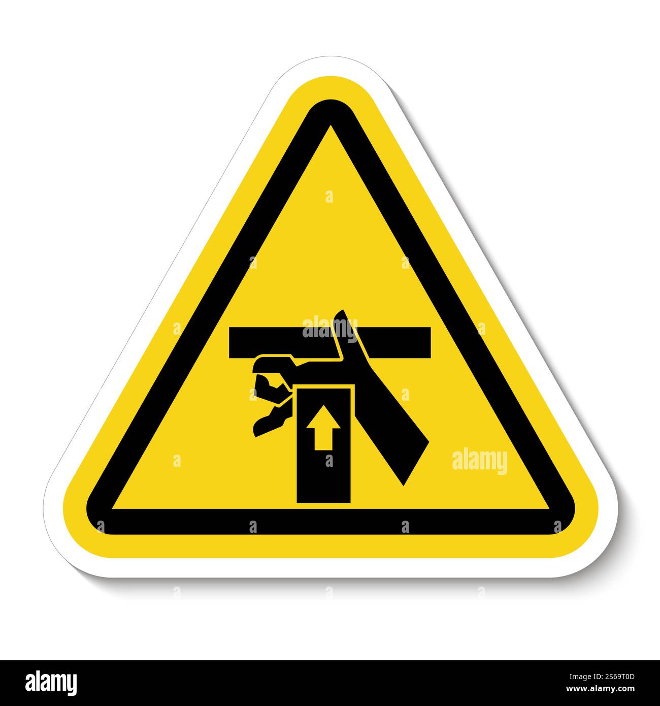 Hand Crush Force From Below Symbol Sign, Vector Illustration, Isolate ...