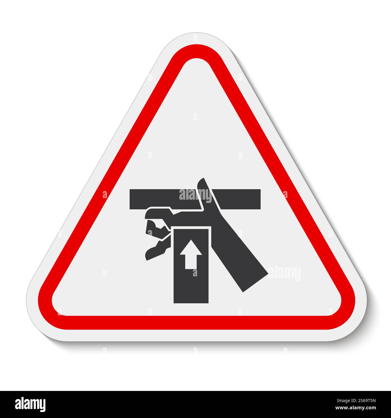 Hand Crush Force From Below Symbol Sign, Vector Illustration, Isolate ...