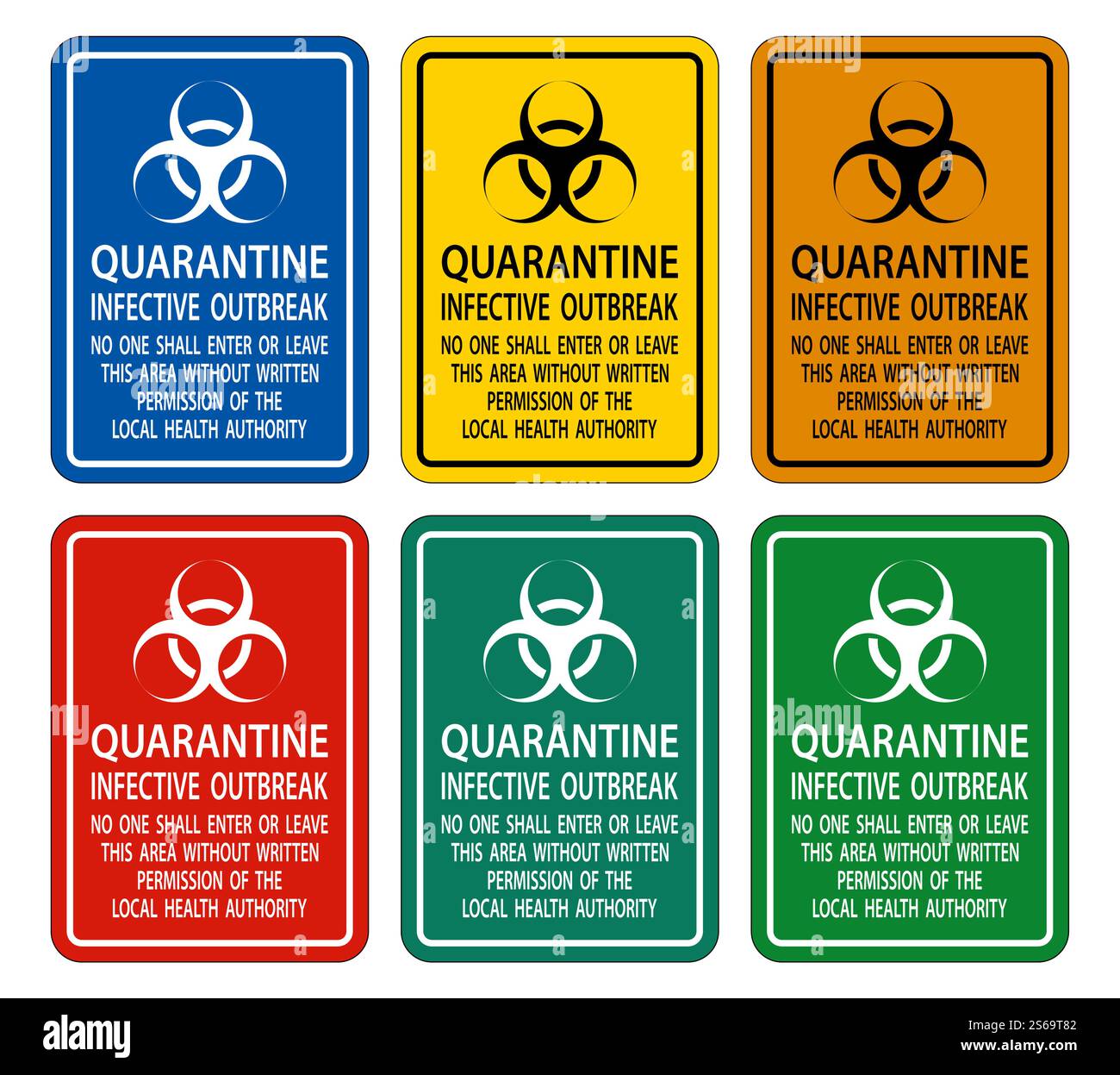 Quarantine Infective Outbreak Sign Isolate on transparent Background ...