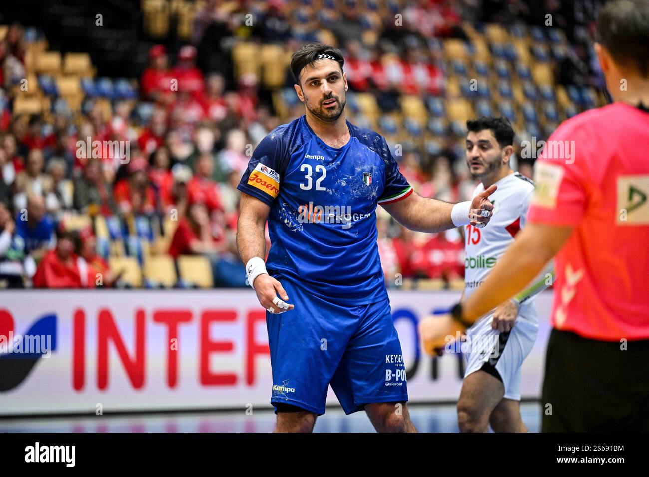 Andrea Parisini of Italy Nationalteam during IHF Men's - Handball World ...