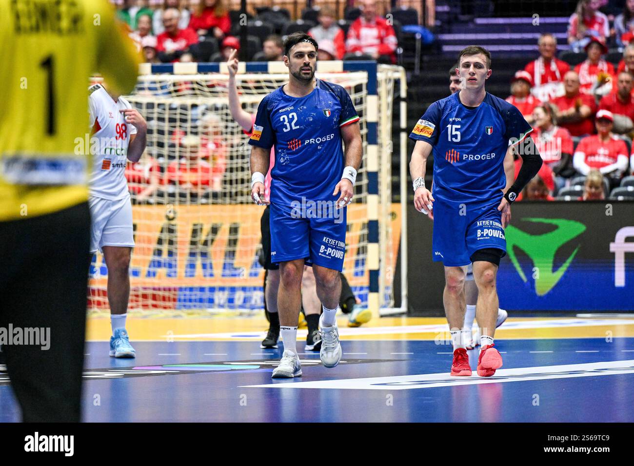 Herning, Denmark. 16th Jan, 2025. Andrea Parisini of Italy Nationalteam ...
