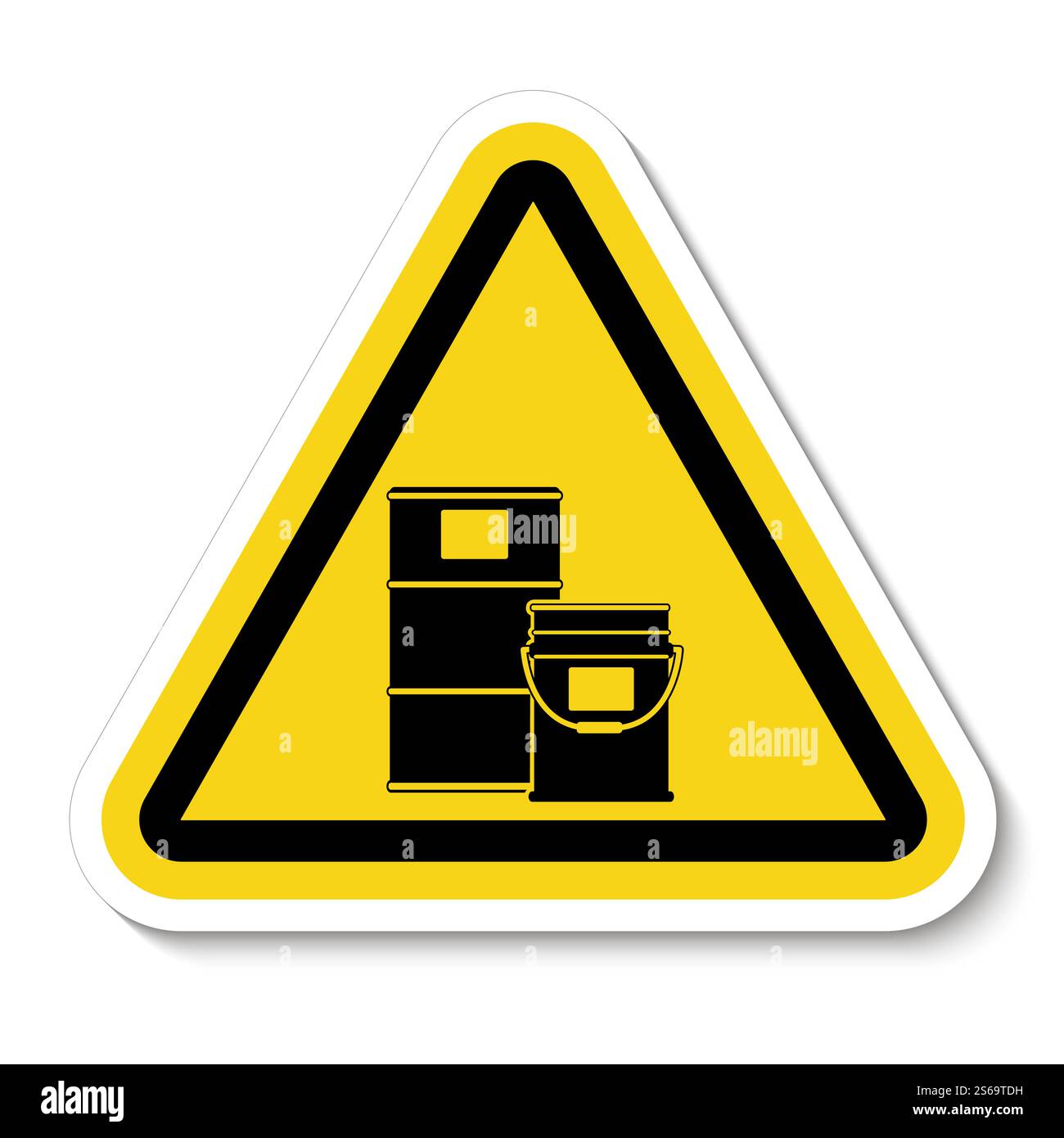 Paint Drum Area Symbol Sign Isolate On White Background,Vector ...