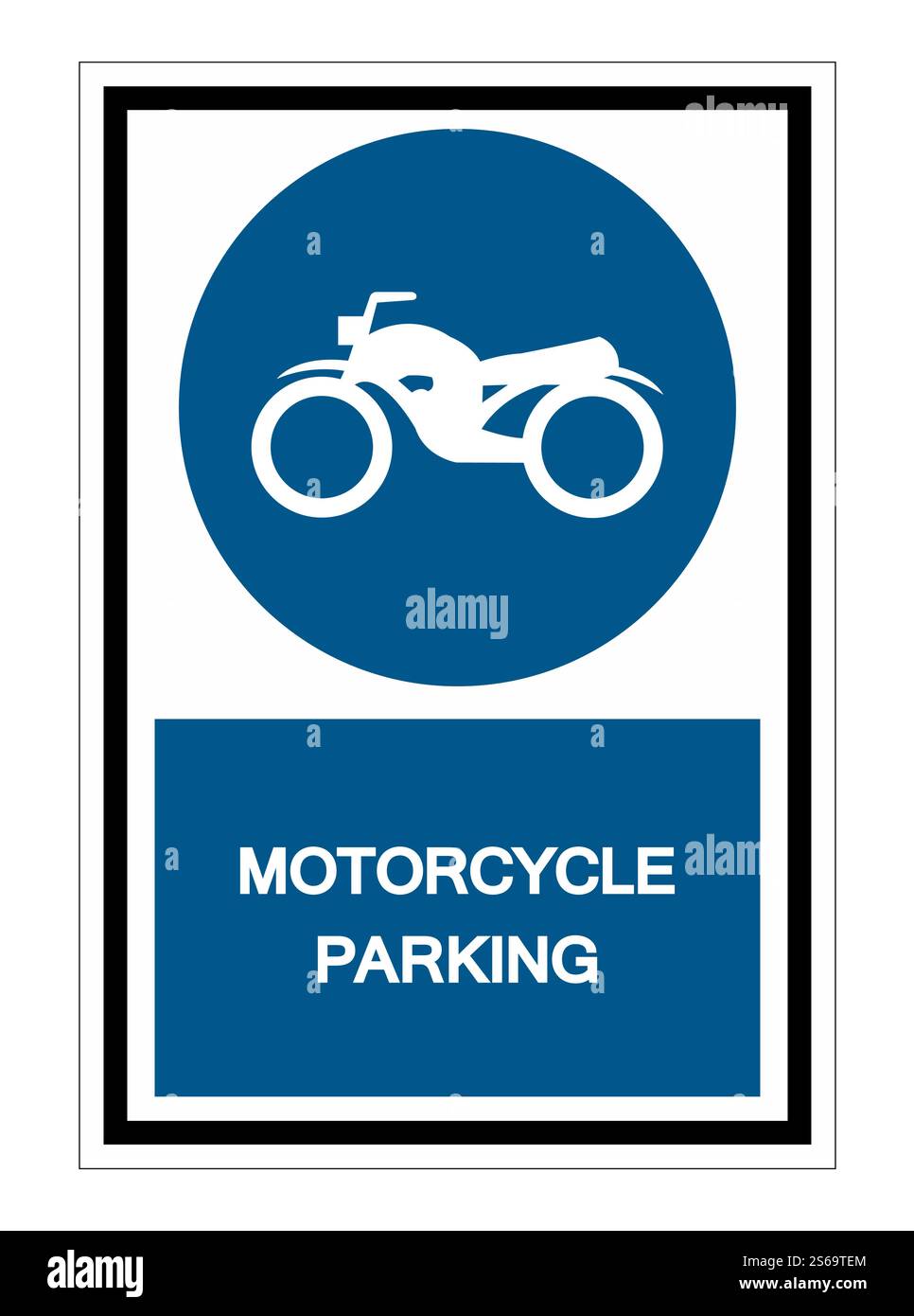 Motorcycle parking Symbol Sign Isolate On White Background,Vector ...