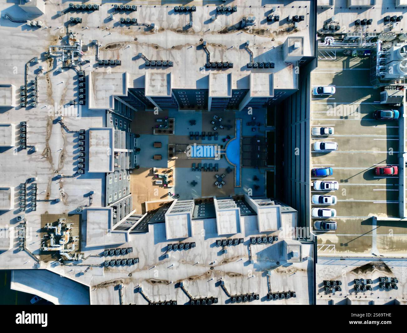 top down view of building Stock Photo - Alamy