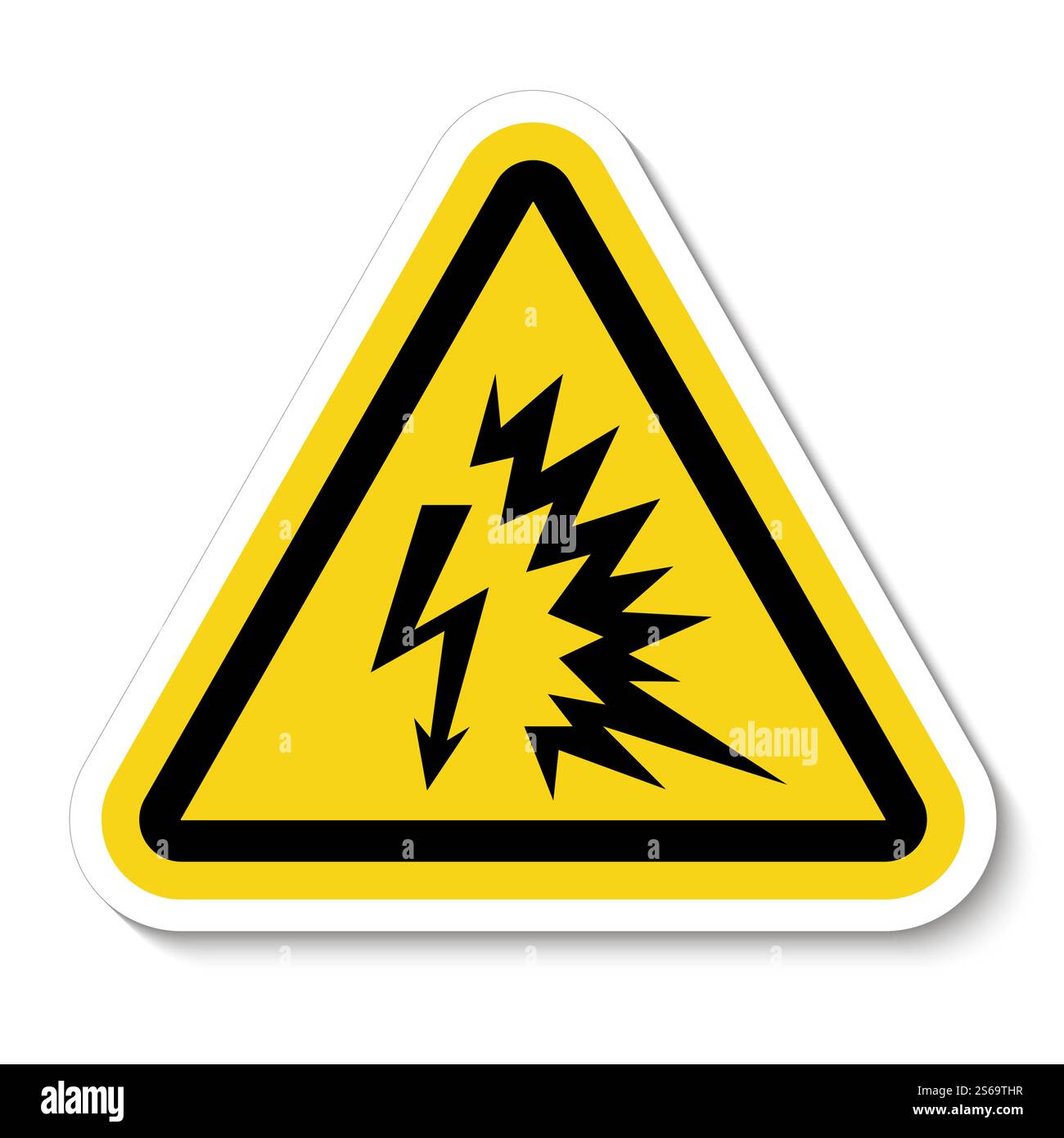 Arc Flash Symbol Sign Isolate On White Background,Vector Illustration ...
