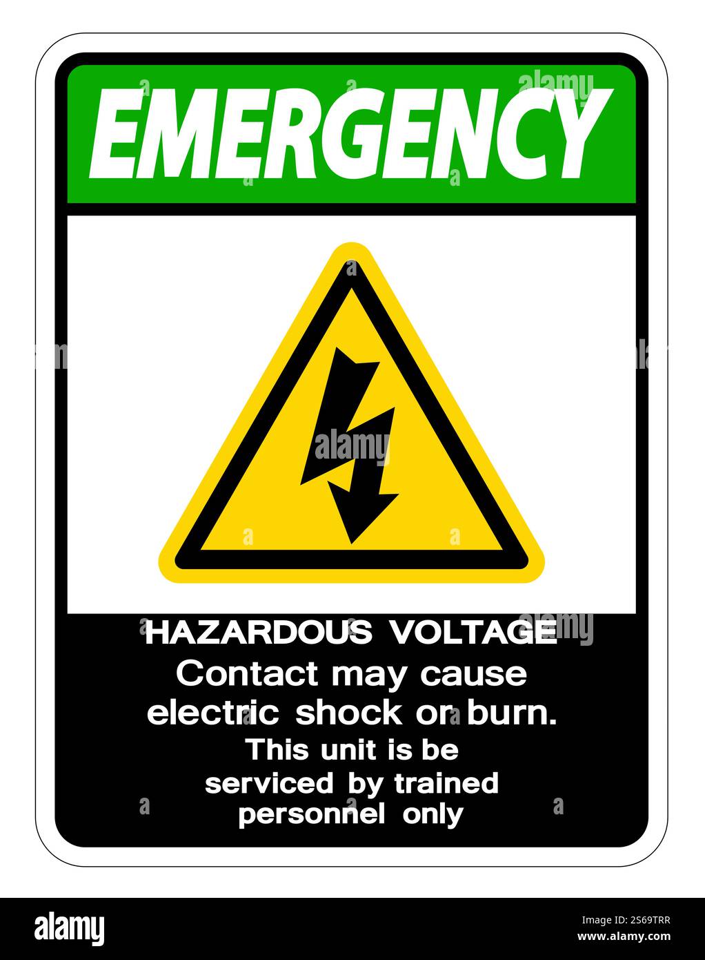 Emergency Hazardous Voltage Contact May Cause Electric Shock Or Burn ...