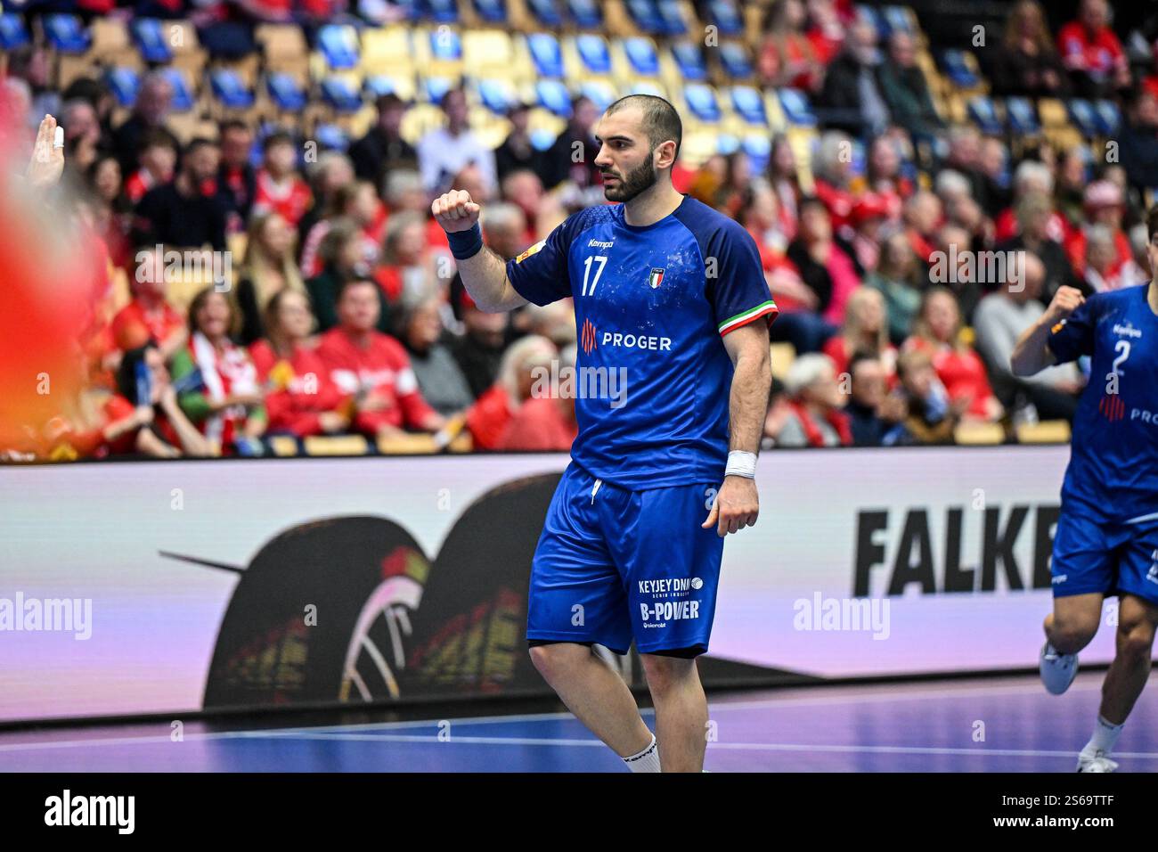 Herning, Denmark. 16th Jan, 2025. Endrit Iballi of Italy Nationalteam ...