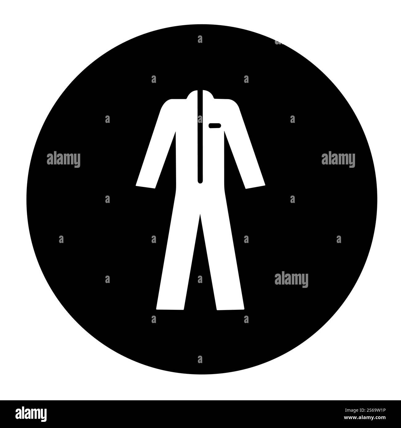 Symbol Wear ProtectIve Clothing Isolate On White Background,Vector ...