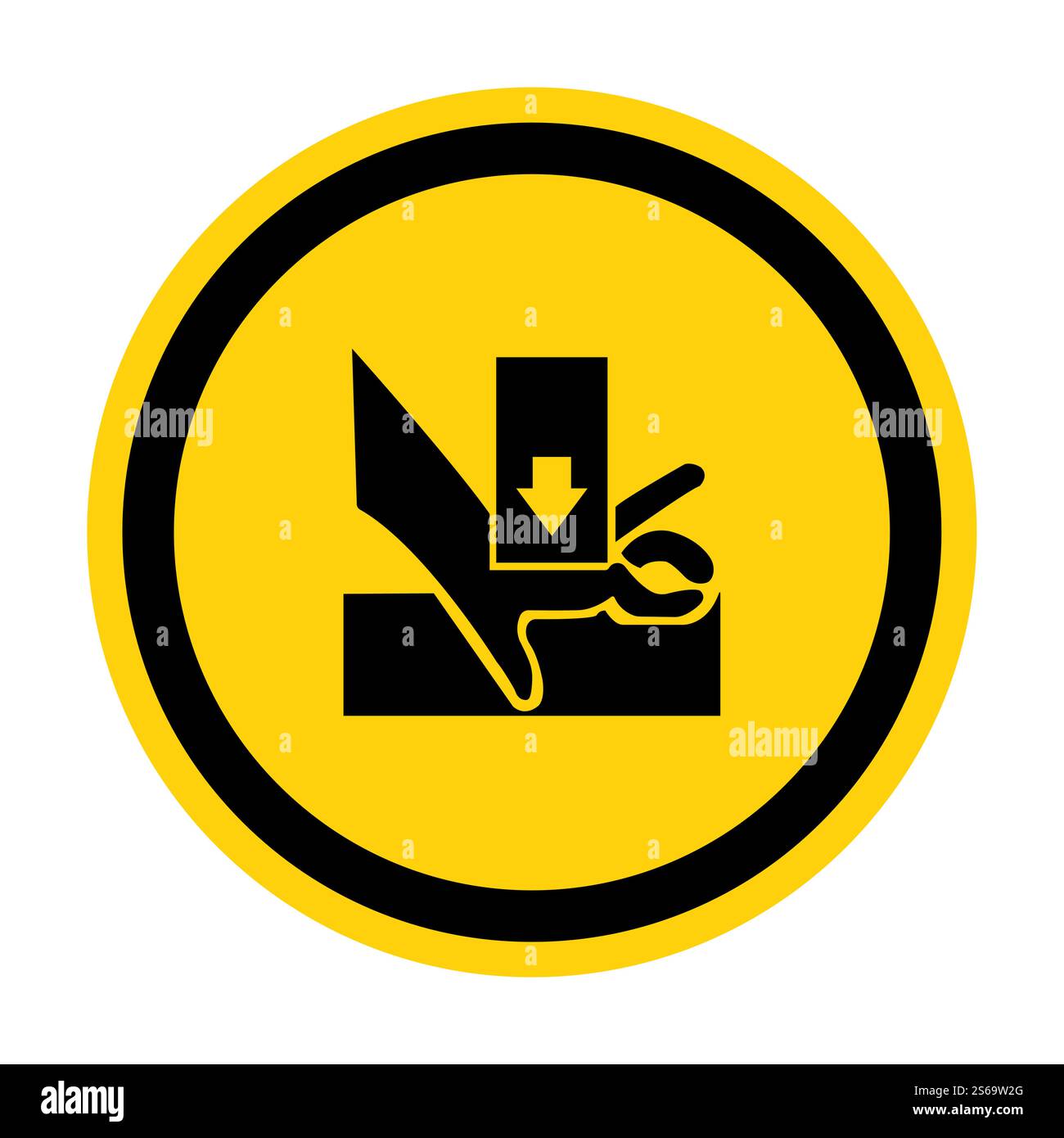 Beware You Hand When Using Silkscreen Symbol Sign Isolate On White ...