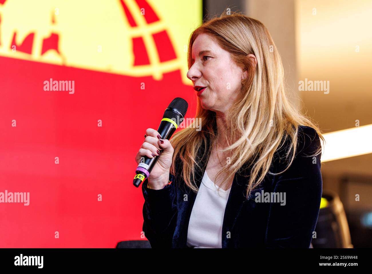 Munich, Germany. 16th Jan, 2025. Angela Schoellig, Technical University ...