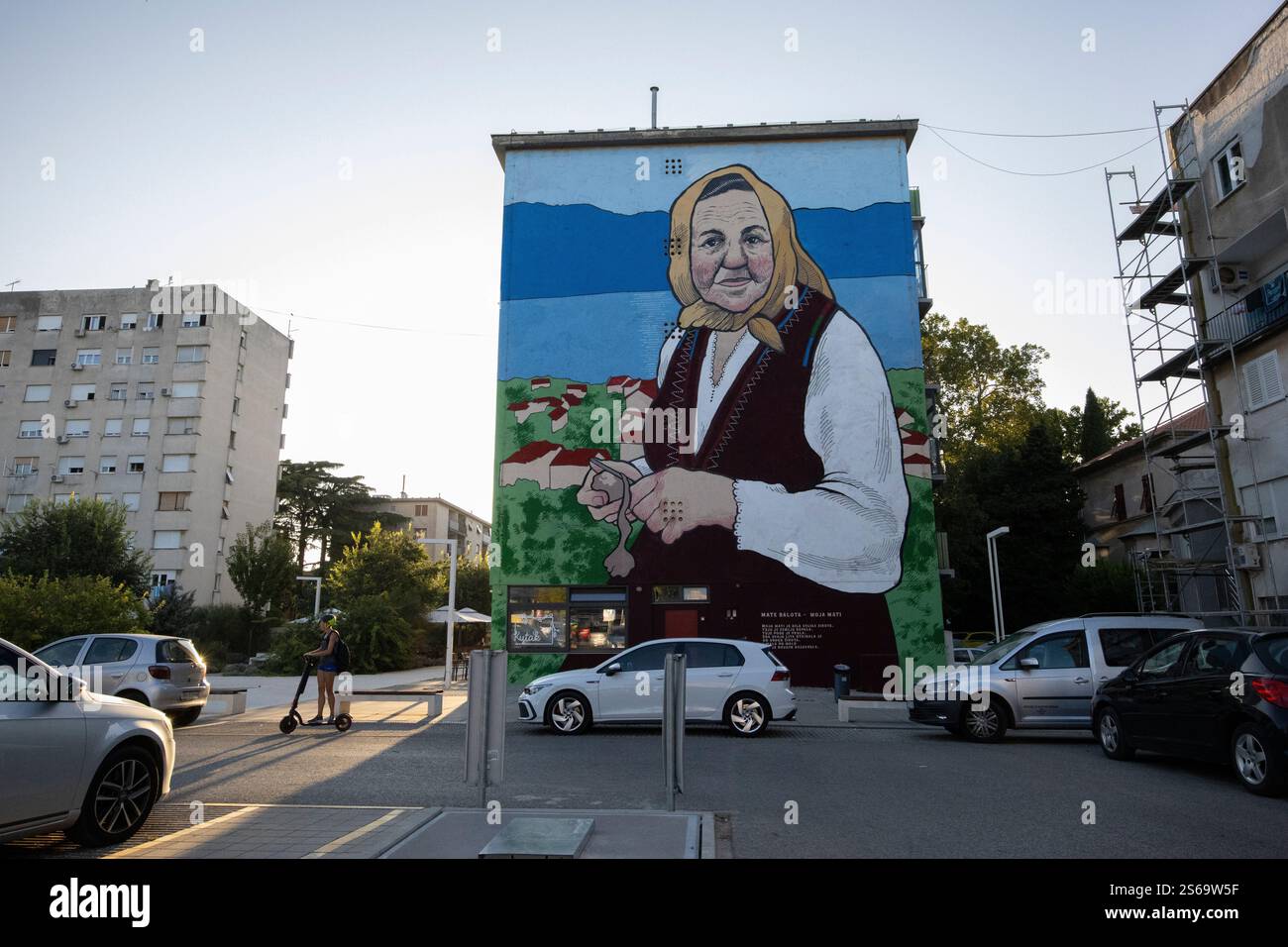 Mother mural dedicated to the Istrian poet Mata Balota and his poem ...