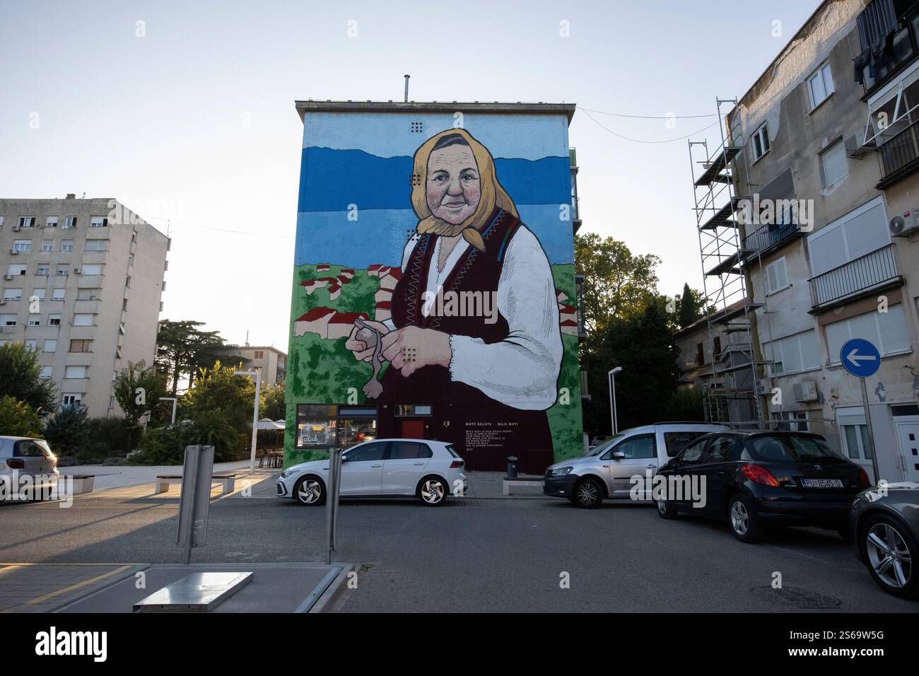 Mother mural dedicated to the Istrian poet Mata Balota and his poem ...