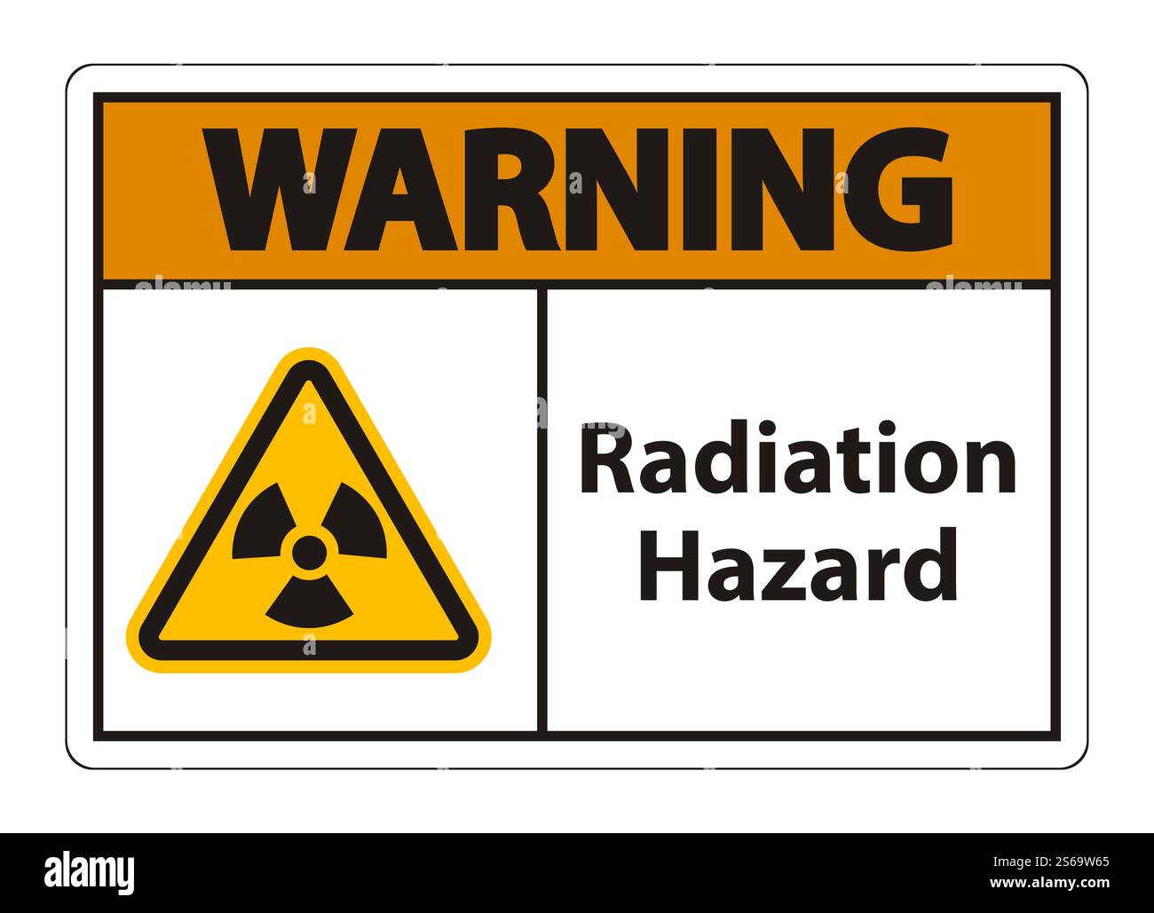 Radiation Hazard Symbol Sign Isolate On White Background,Vector ...