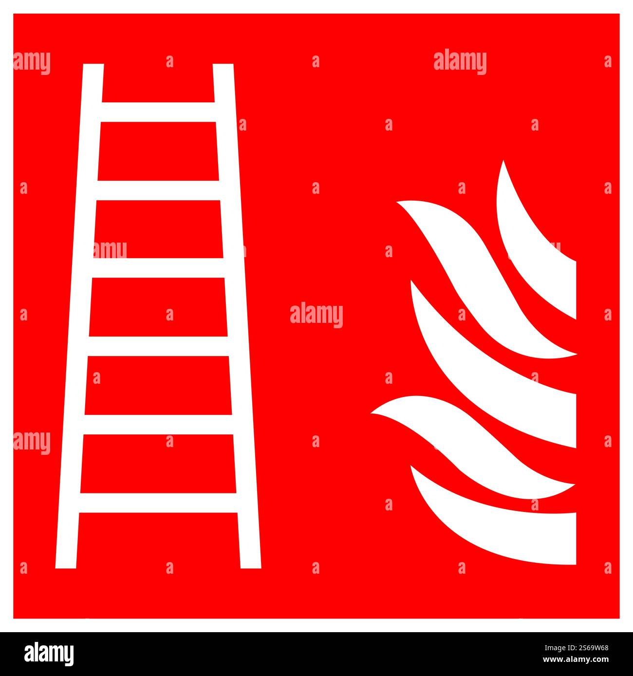 Fire Ladder Symbol Sign Isolate On White Background,Vector Illustration ...