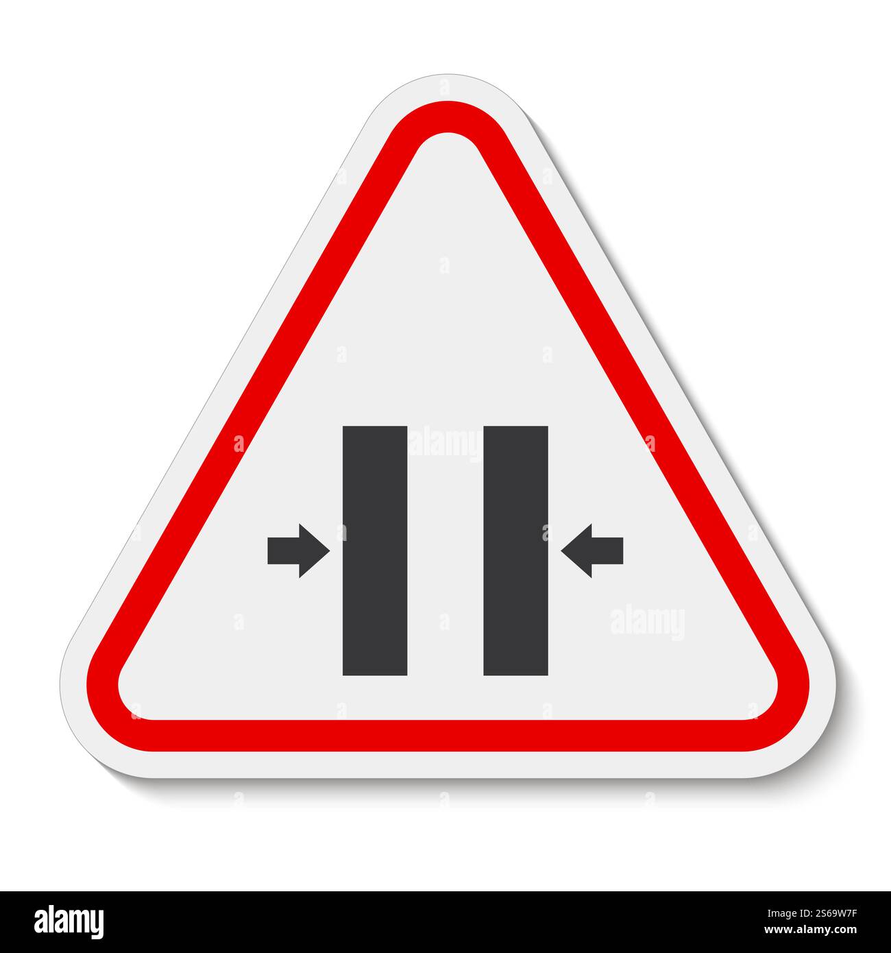 Crush Hazard Closing Mold Symbol Sign Isolate on White Background ...