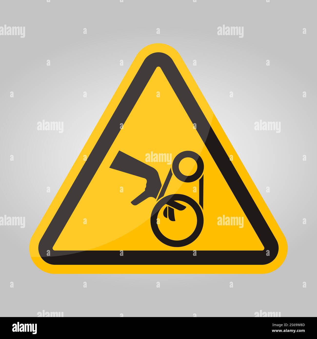 Hand Entanglement Belt Drive Symbol Sign, Vector Illustration, Isolate ...