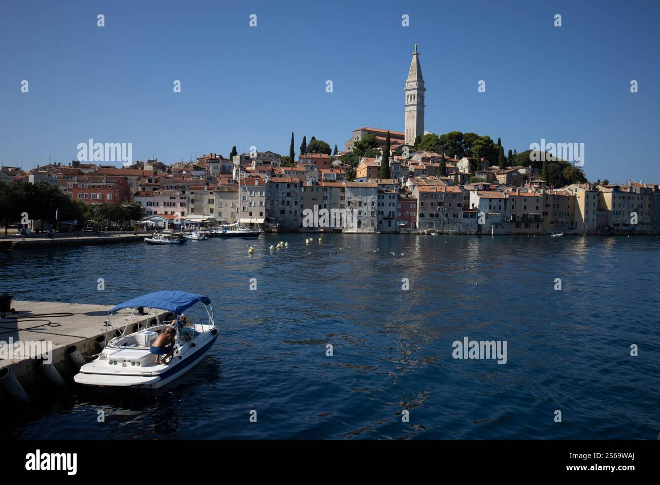 Rovinj archipelago, town (also known as St. Andrew's island) in Istria ...