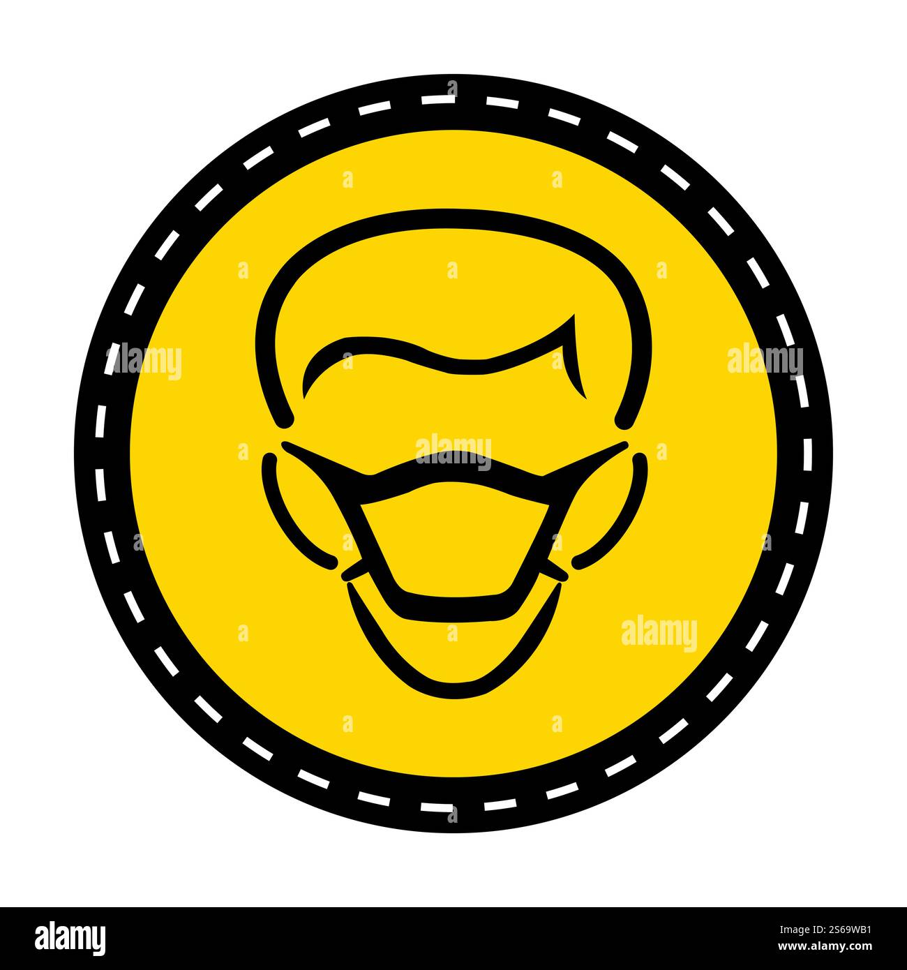 PPE Icon.Wear Mask Symbol Sign Isolate On White Background,Vector ...