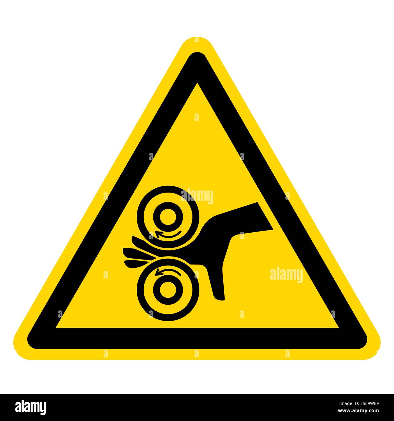 Hand Entangle Left Symbol Sign Isolate On White Background,Vector ...